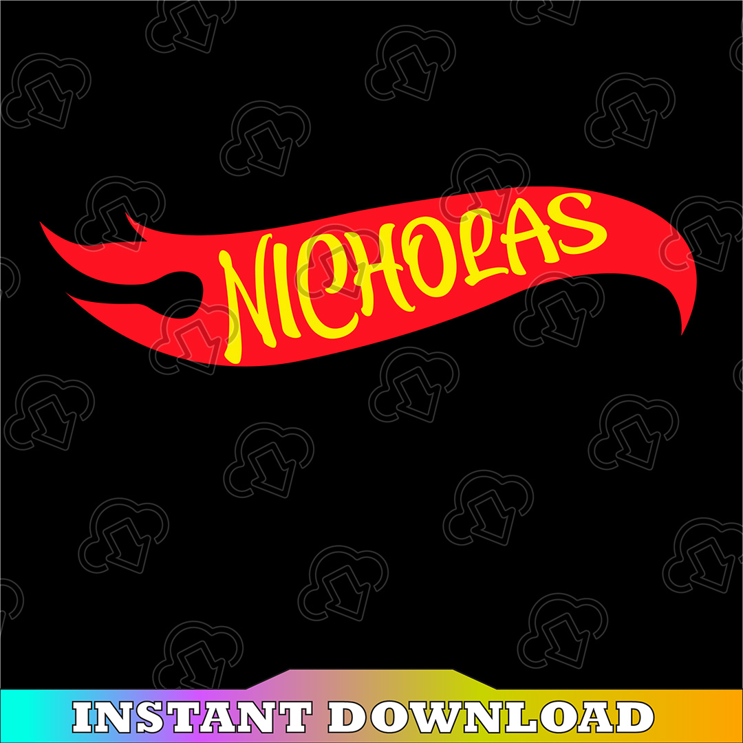 Personalized Name Hot Wheels custom logo with name, logo per | Inspire ...