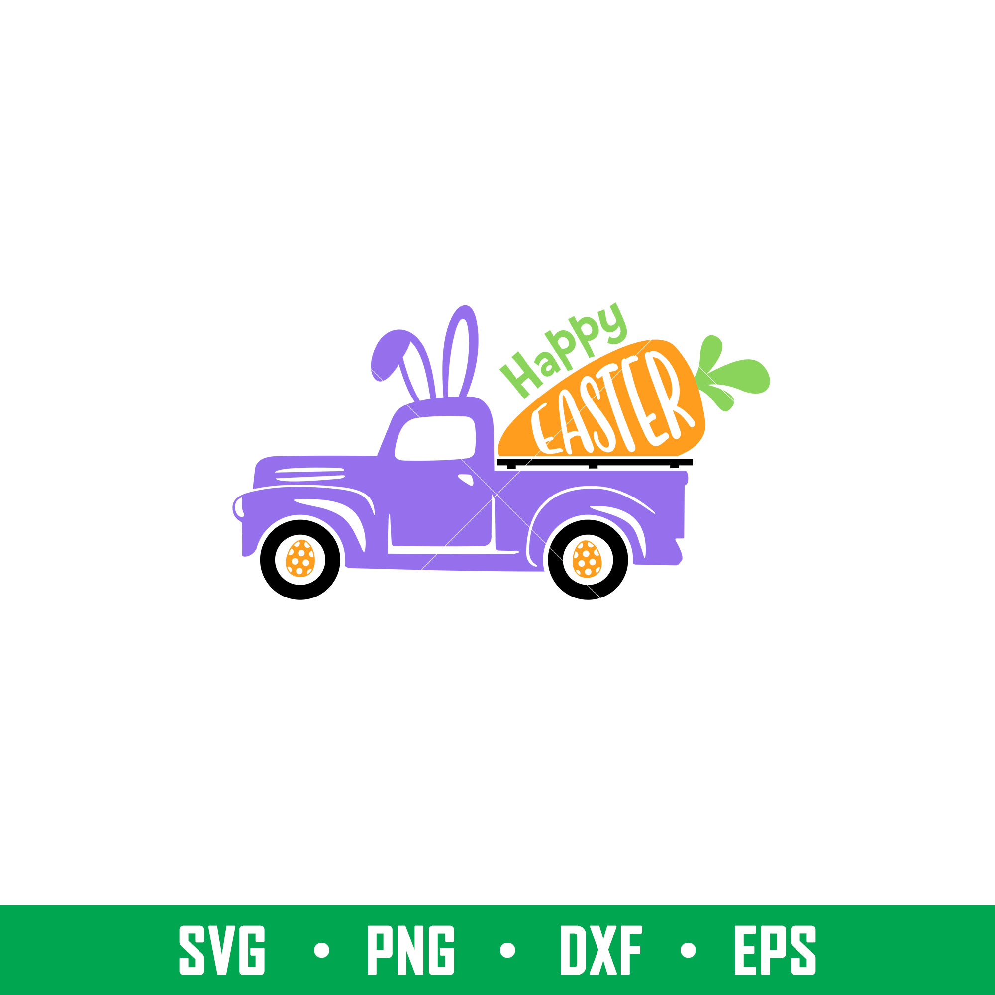 Happy Easter Truck with Carrot, Happy Easter Truck with Carr - Inspire ...