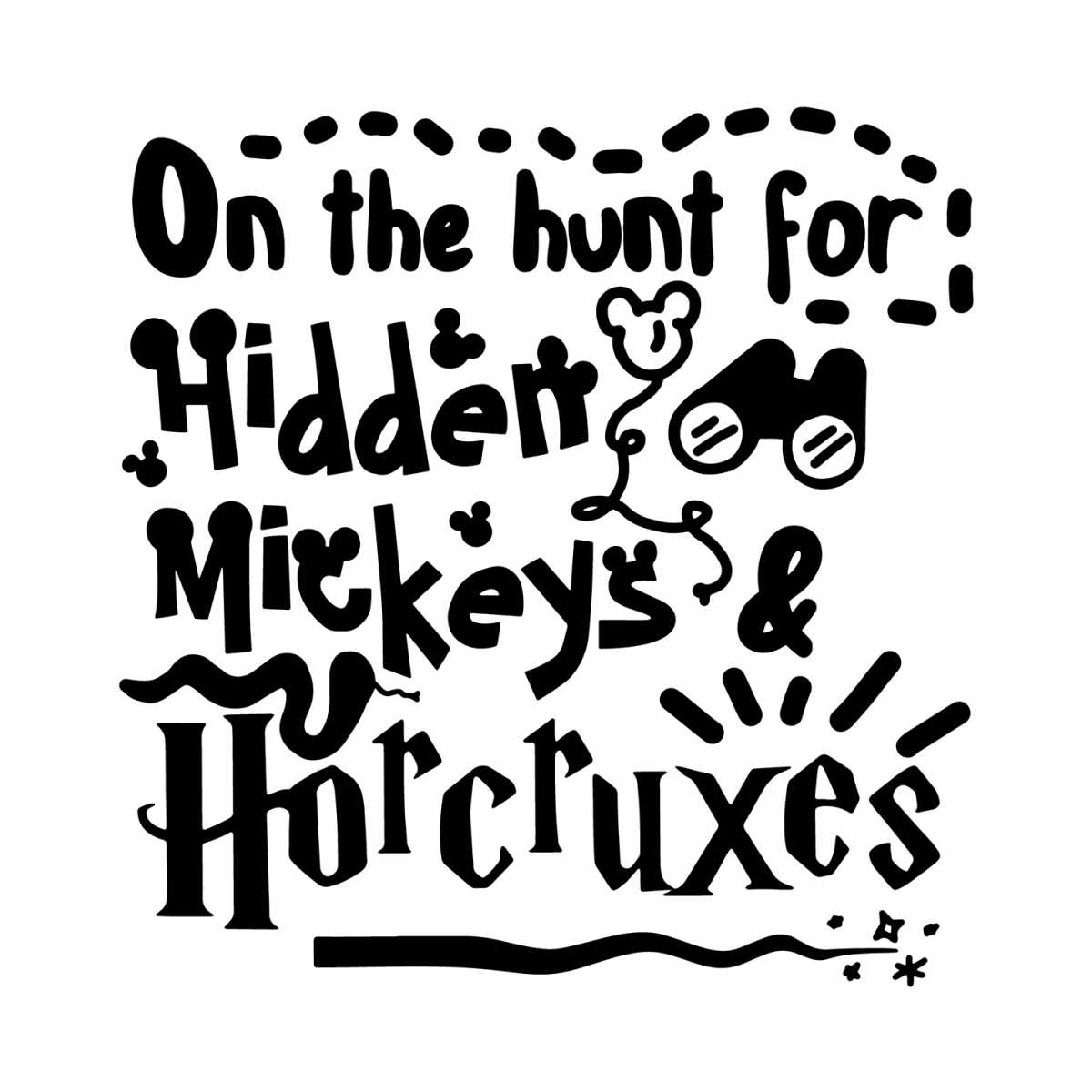 Hunting for Hidden Mickeys SVG, Hand Lettered SVG, Disney SV | Inspire ...