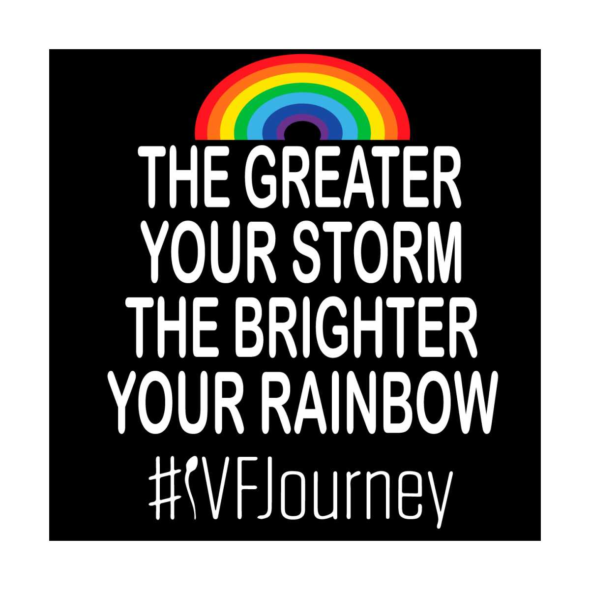 The Greater Your Storm The Brighter Your Rainbow Svg, Trendi | Inspire ...