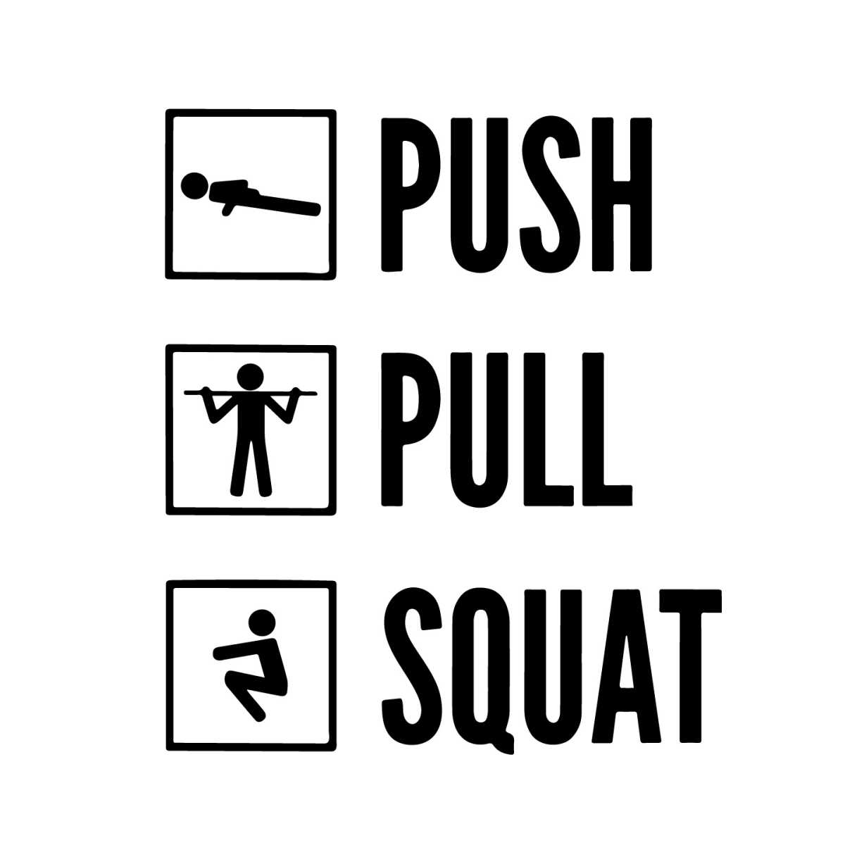 Push Pull Squat Calisthenics And Bodyweight Training Svg, Tr | Inspire ...