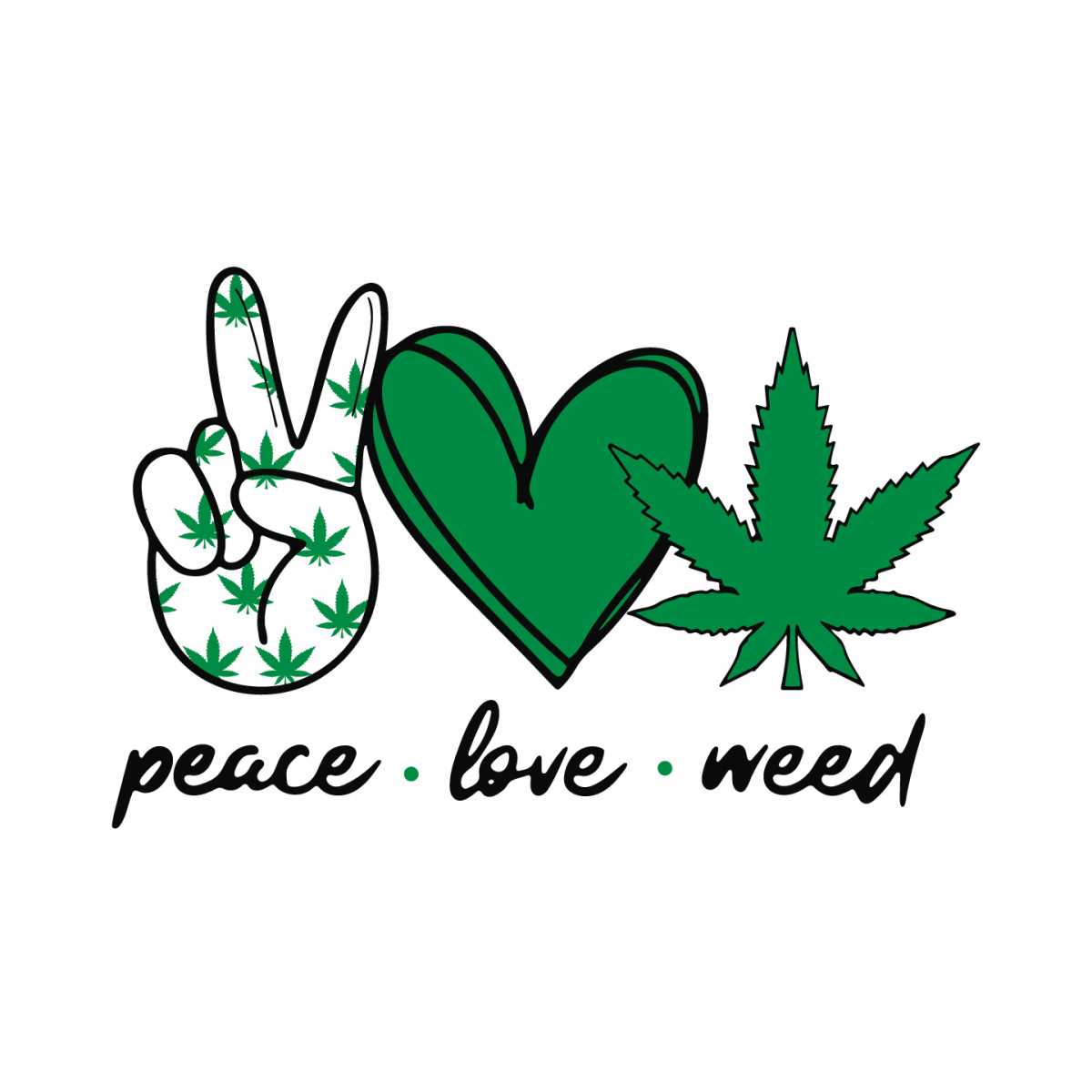 Cannabis Peace Love Weed Svg, Trending Svg, Cannabis Svg, Pe | Inspire ...
