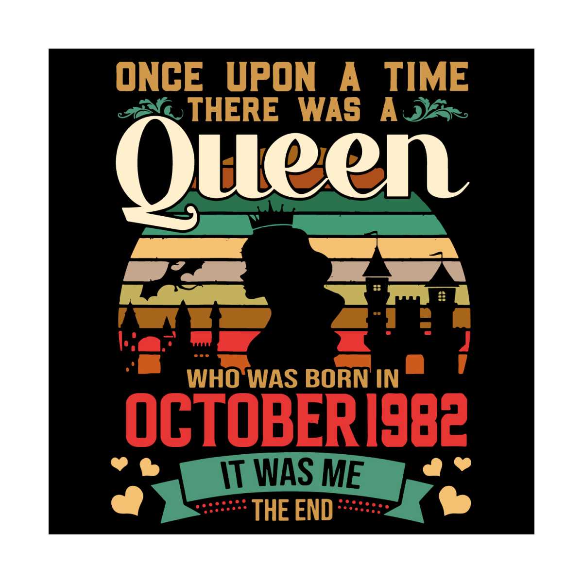 Birthday Queen October 1982 Svg, Birthday Svg, Birthday Quee | Inspire ...