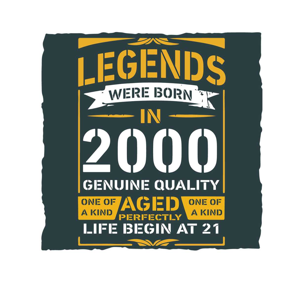 Legends Were Born In 2000 Genuine Quality Svg, Birthday Svg, | Inspire ...
