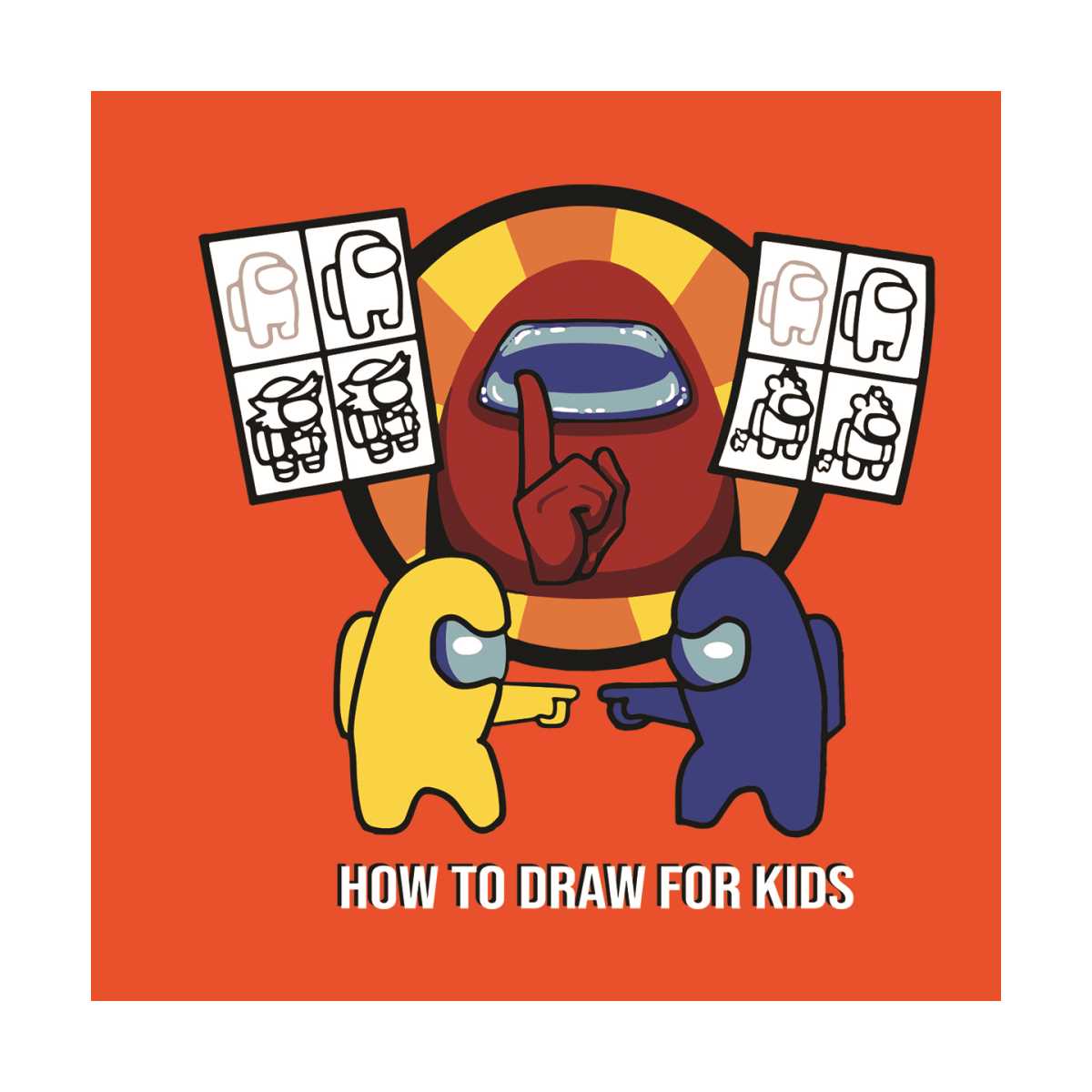 Among Us Fighting How To Draw For Kids Svg, Among Us Svg, Fu | Inspire ...