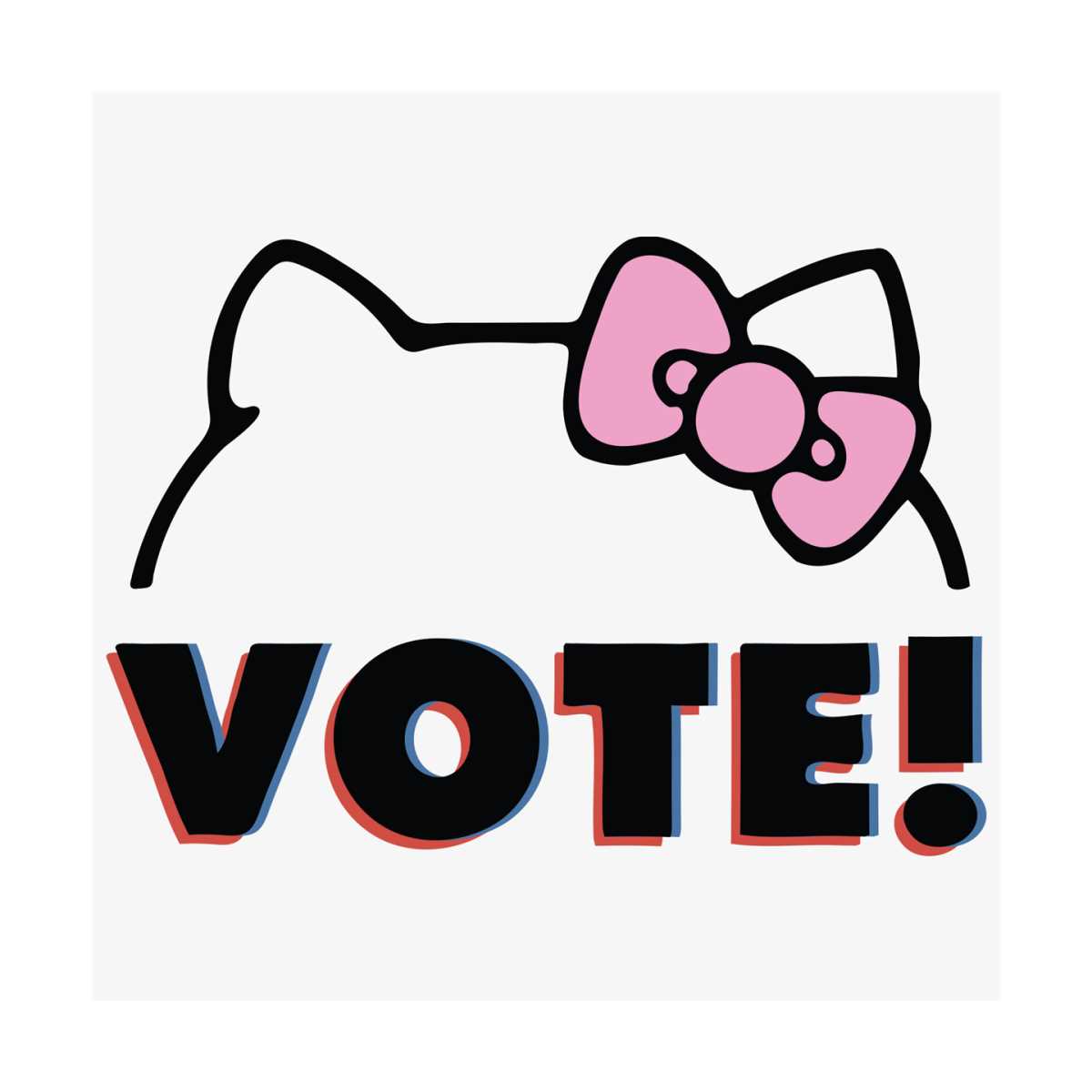 Hello Kitty Vote Bow Svg, Trending Svg, Hello Kitty Svg, Vot | Inspire ...