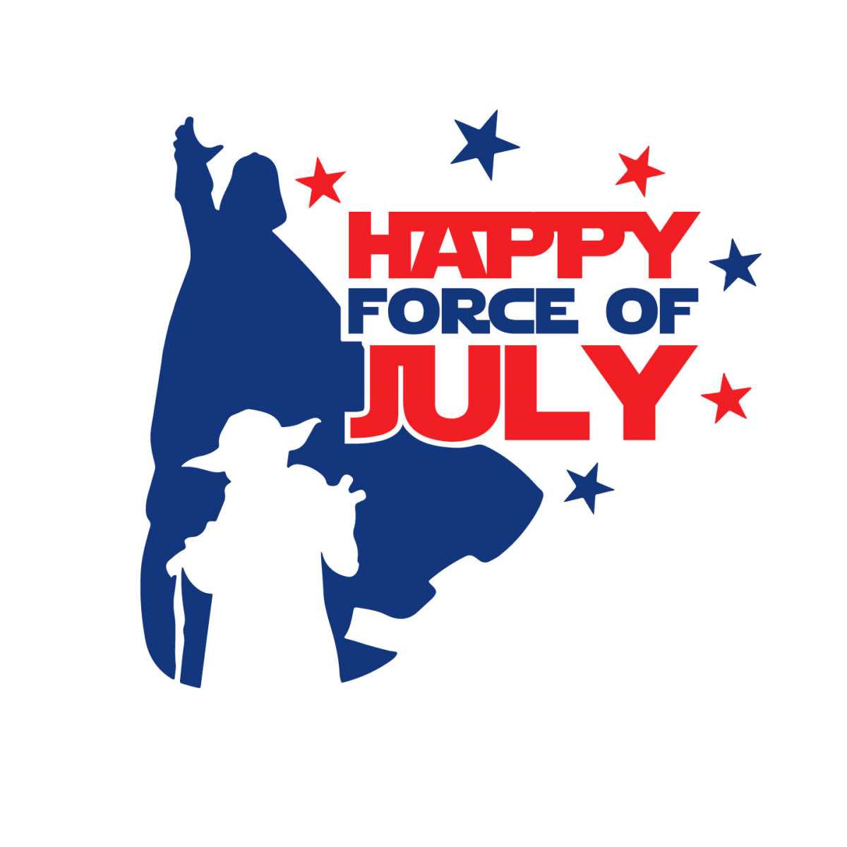 Happy Force Of July, Yoda Star Wars Independence Svg | Inspire Uplift