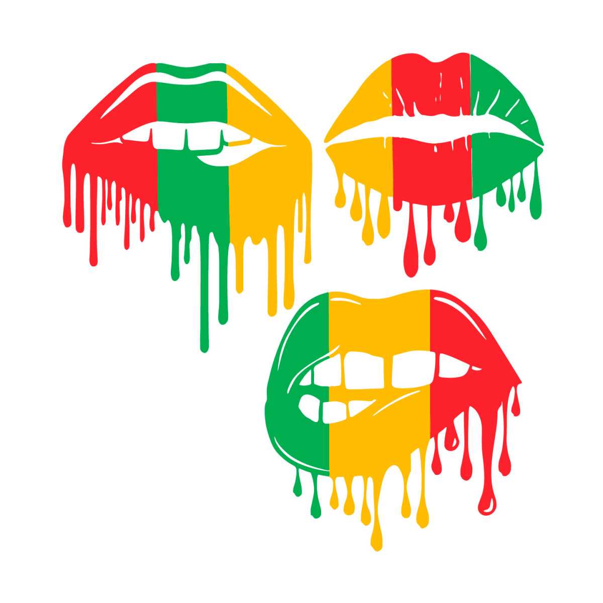 Dripping Lips Svg, Juneteenth Svg, Three Lips Svg, Emancipat | Inspire ...