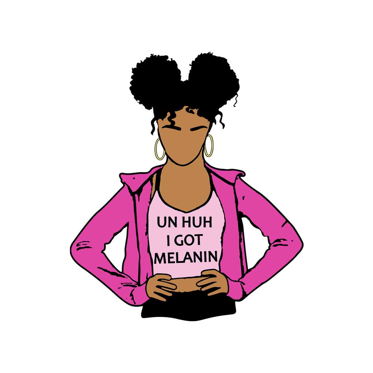 Un huh i got melanin Svg, Melanin Svg, Afro Girl Svg, Black | Inspire ...