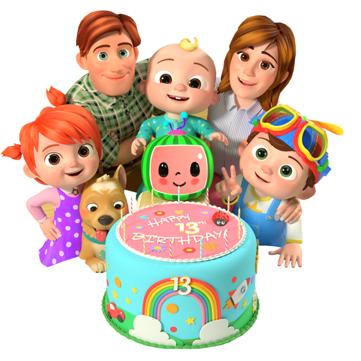 Cocomelon Birthday Family Bundle Png,10 Digital Paper Cocome | Inspire ...