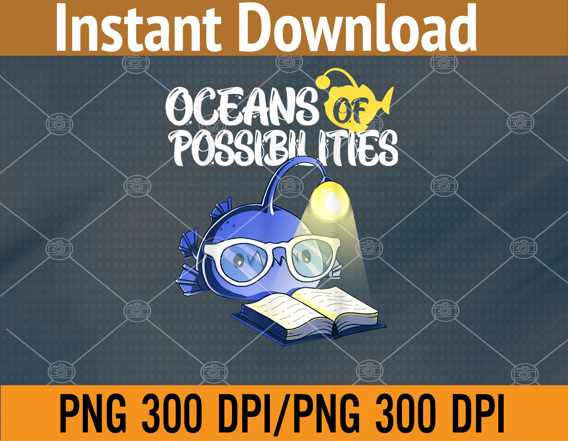Oceans Of Possibilities Summer Reading 2022 Anglerfish PNG, | Inspire ...