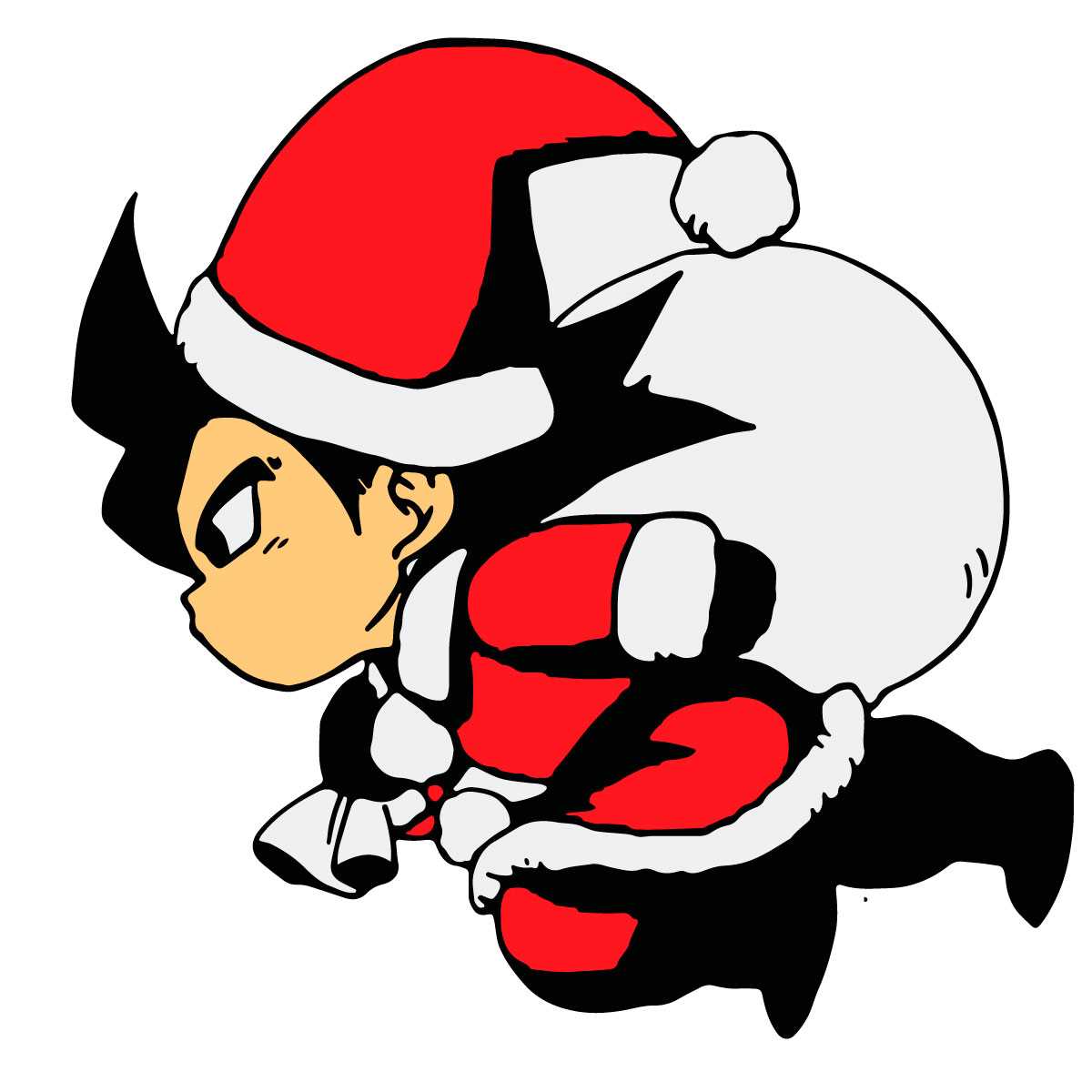 Santa Goku Christmas Svg, Christmas Svg, Young Goku Svg, Dra - Inspire ...