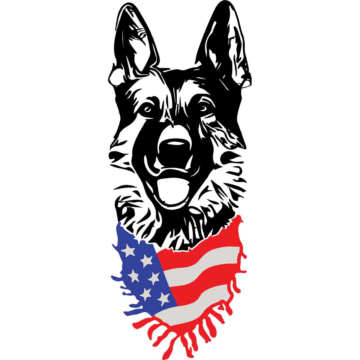 German Shepherd Usa Flag, German Shepherd Svg, German Shephe - Inspire ...