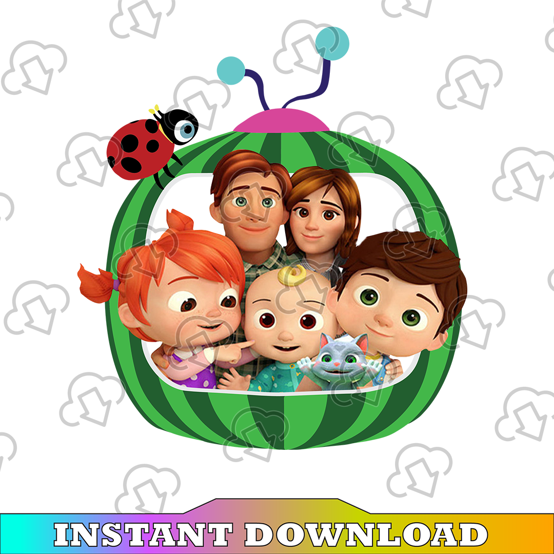 Cocomelon Family PNG, Cocomelon Family Birthday png, Cocomel | Inspire ...
