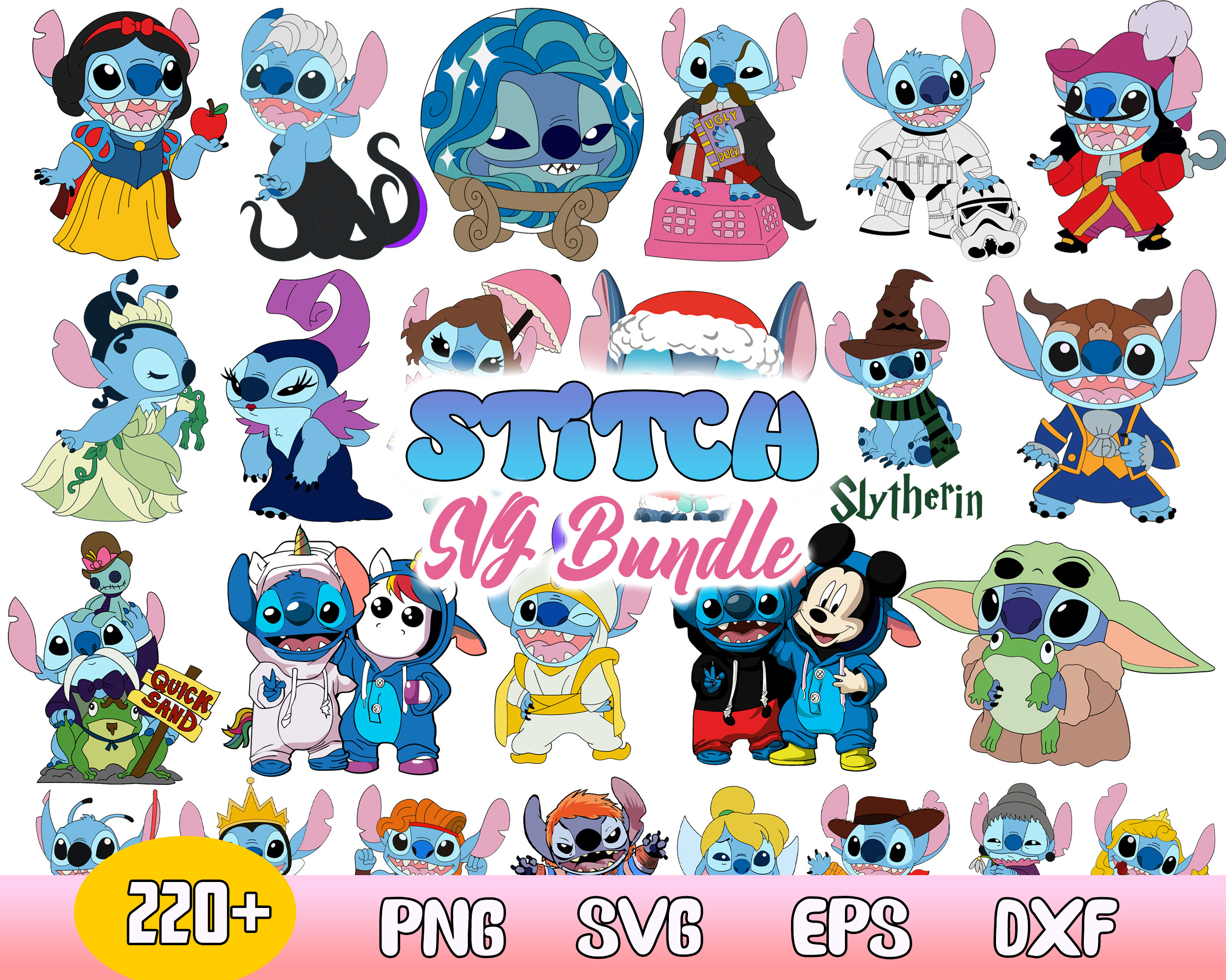 Stitch Halloween Bundle Svg, Stitch Svg, Stitch Vecto, Disne | Inspire ...