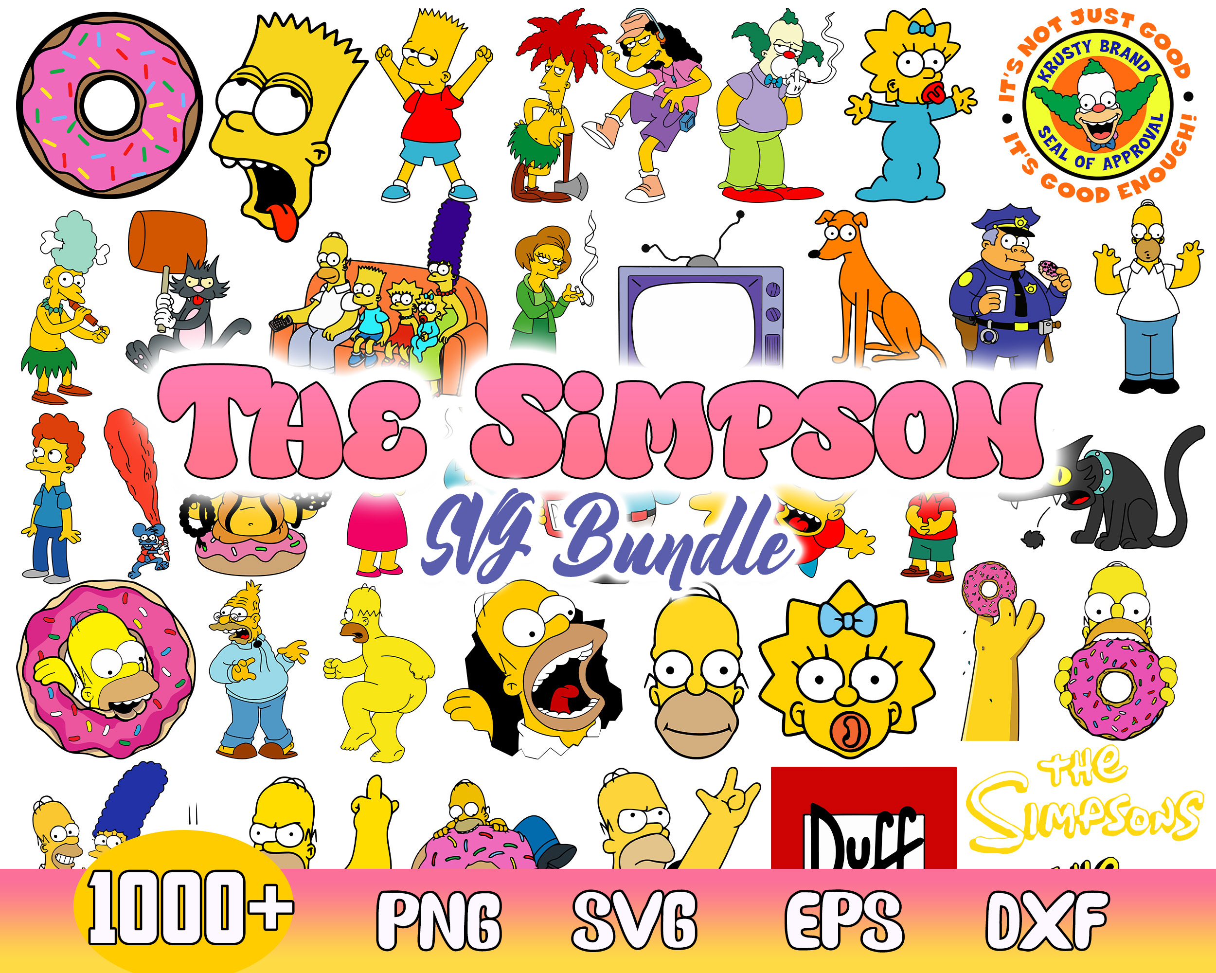 The Simpson Bundle Svg, Simpsons Svg, Simpsons Family Svg, P - Inspire ...