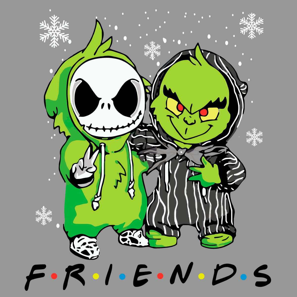 Friend Grinch And Jack Skellington Christmas Svg, Christmas | Inspire ...