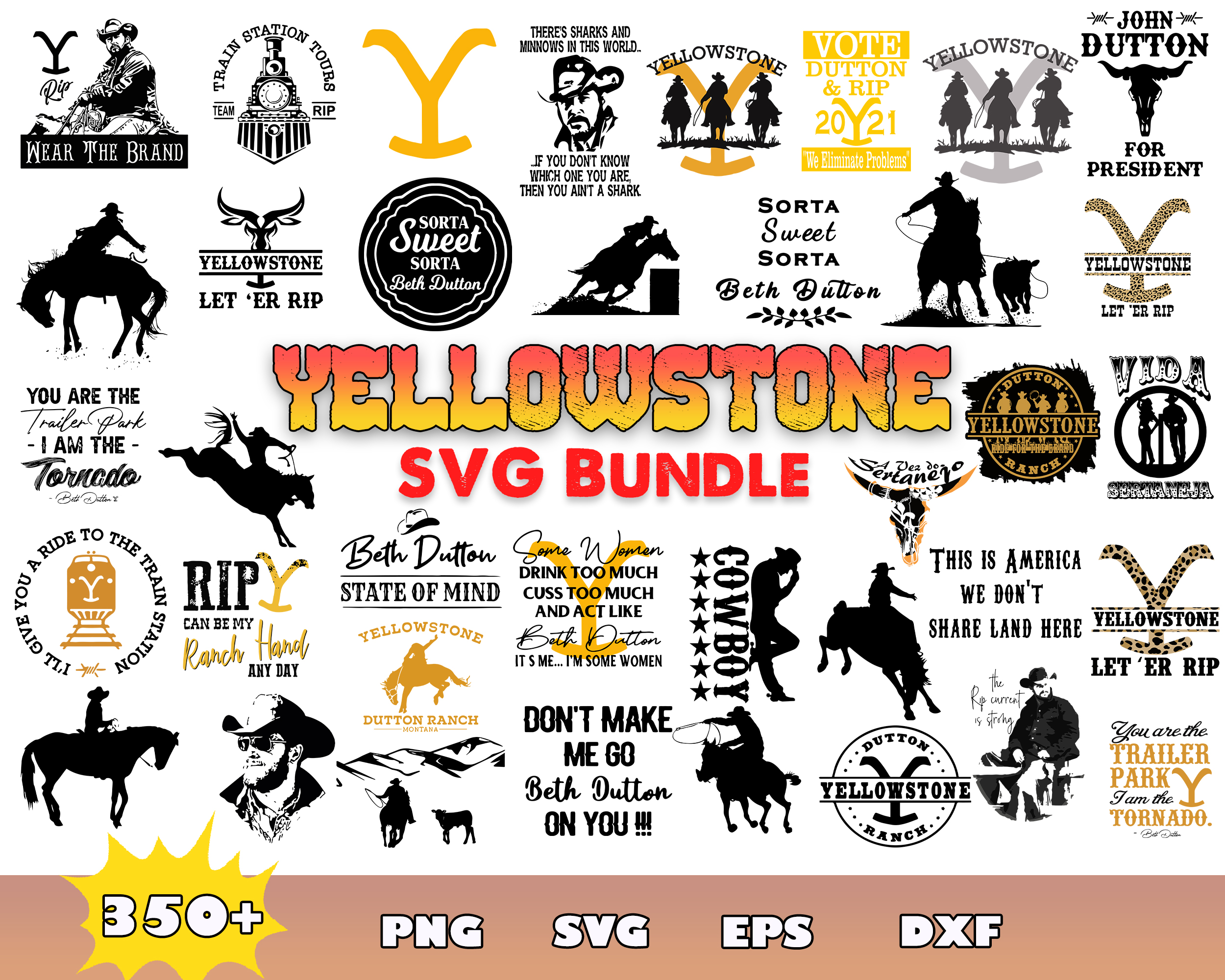 Yellowstone Rip Svg | Inspire Uplift