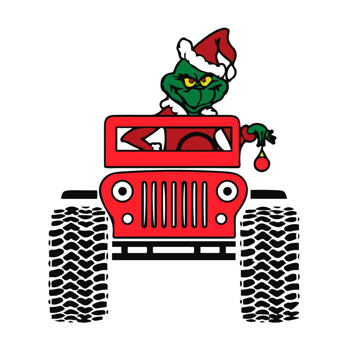 Grinch on Jeep Svg, Christmas Svg, How The Grinch Stole Chri | Inspire ...