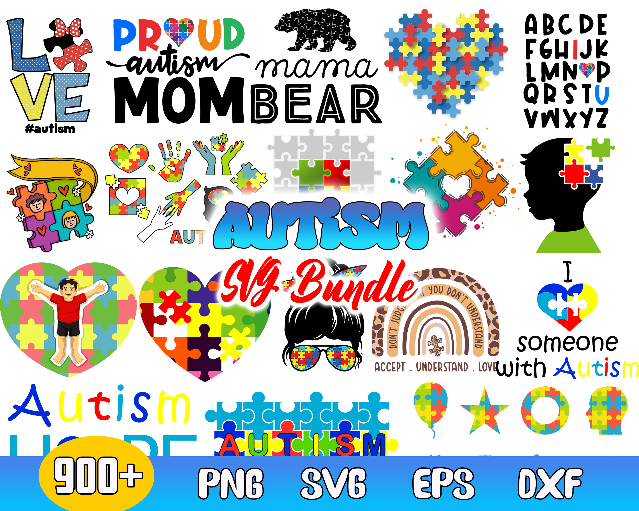 Autism Bundle Svg, Autism Svg, Autism Awareness Svg, Autism | Inspire ...