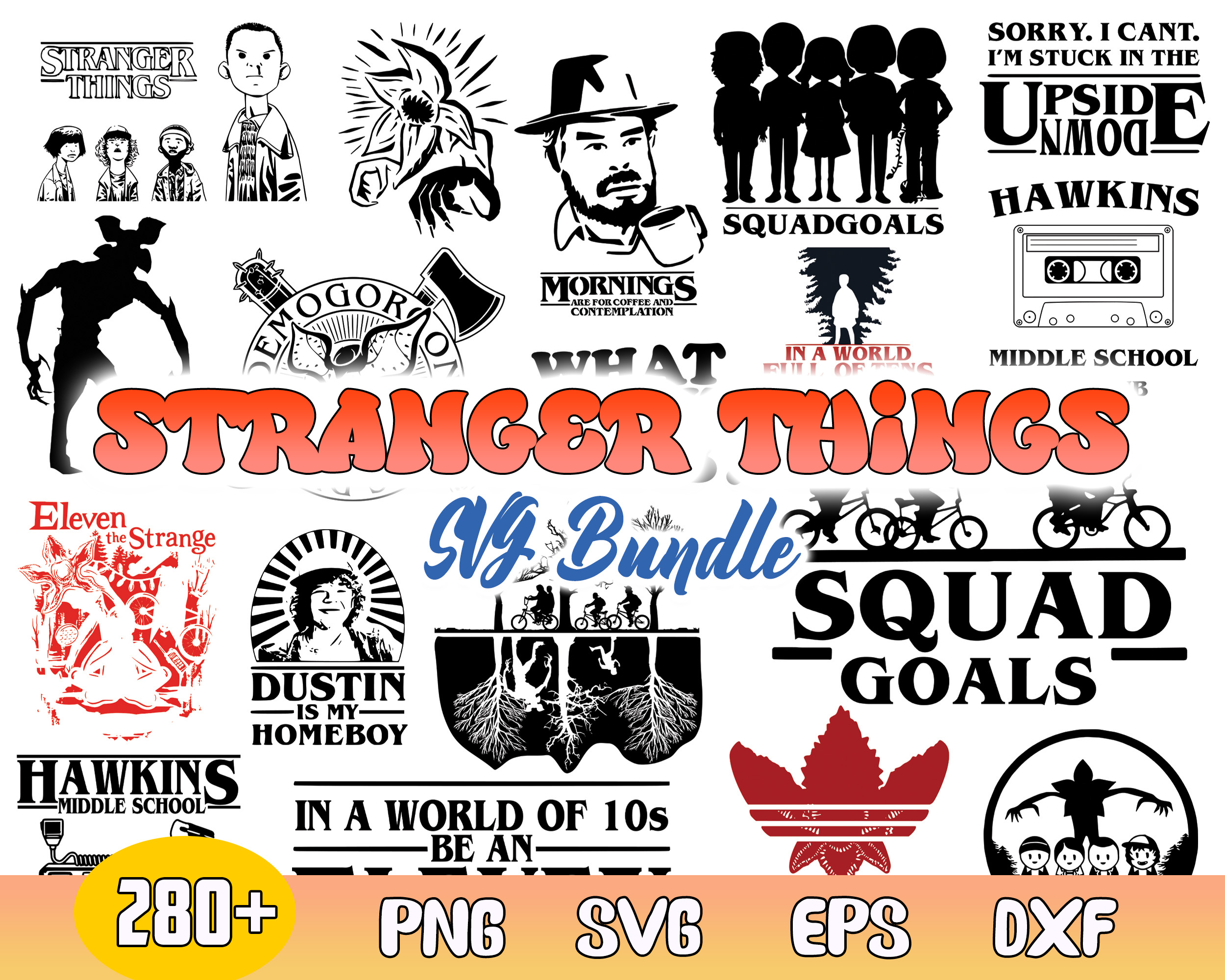 Best Bundle Stranger Things Svg, Stranger Things Svg, Upside | Inspire ...
