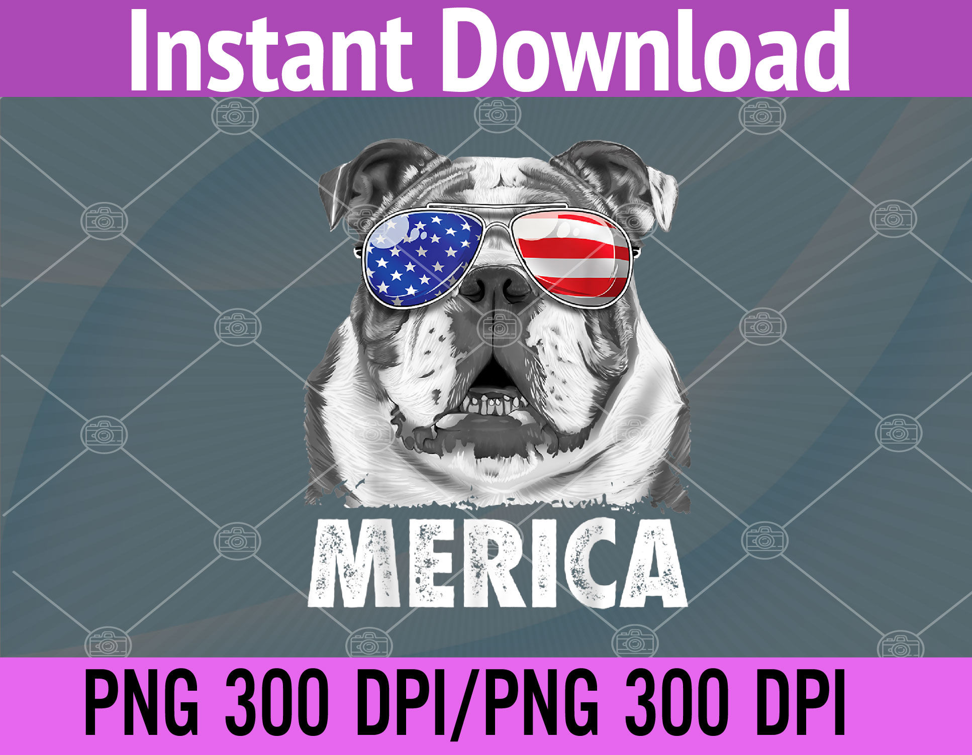 English Bulldog 4th of July Merica Men USA Flag PNG, Digital | Inspire ...