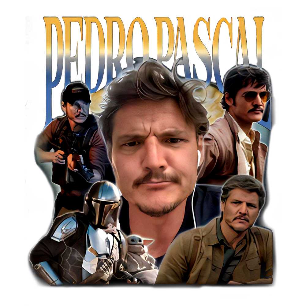 PEDRO PASCAL SVG PNG Actor Pedro Pascal Retro 90s SVG Cuttin | Inspire ...