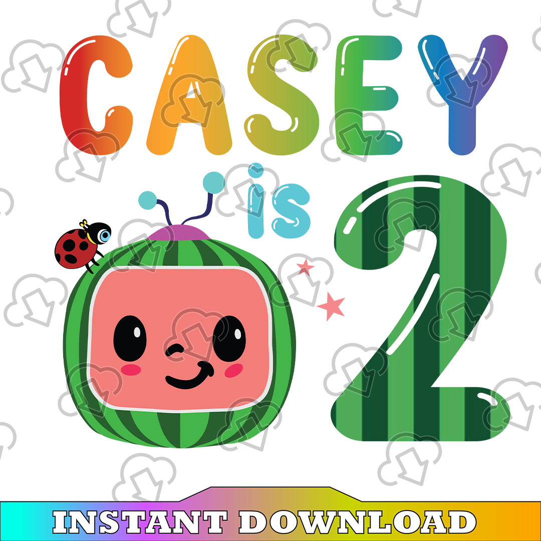 Cocomelon Personalized Name And Ages Birthday SVG PNG, Cocom - Inspire ...