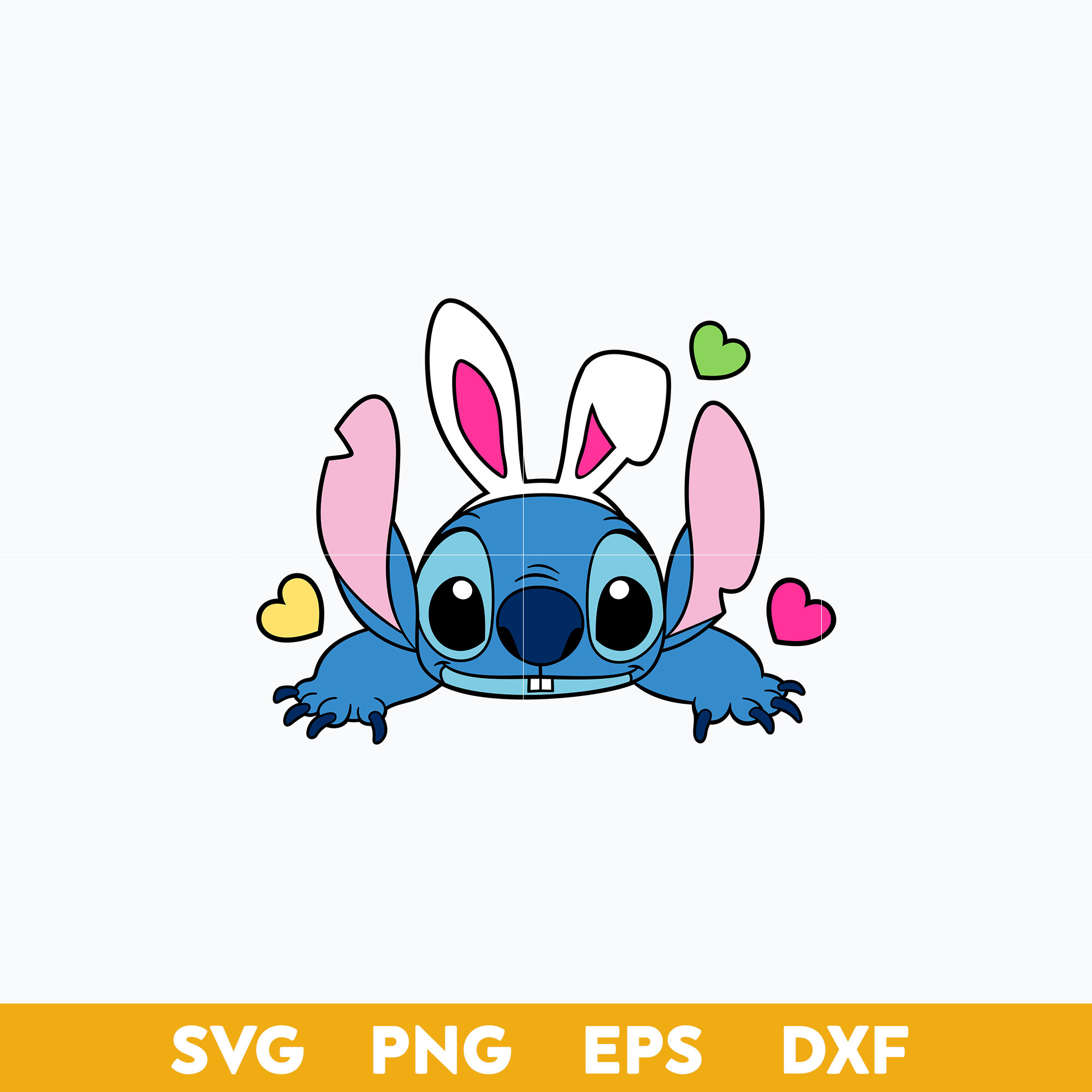 Easter Bunny Stitch Svg, Easter Bunny, Stitch Svg, Easter Da | Inspire ...