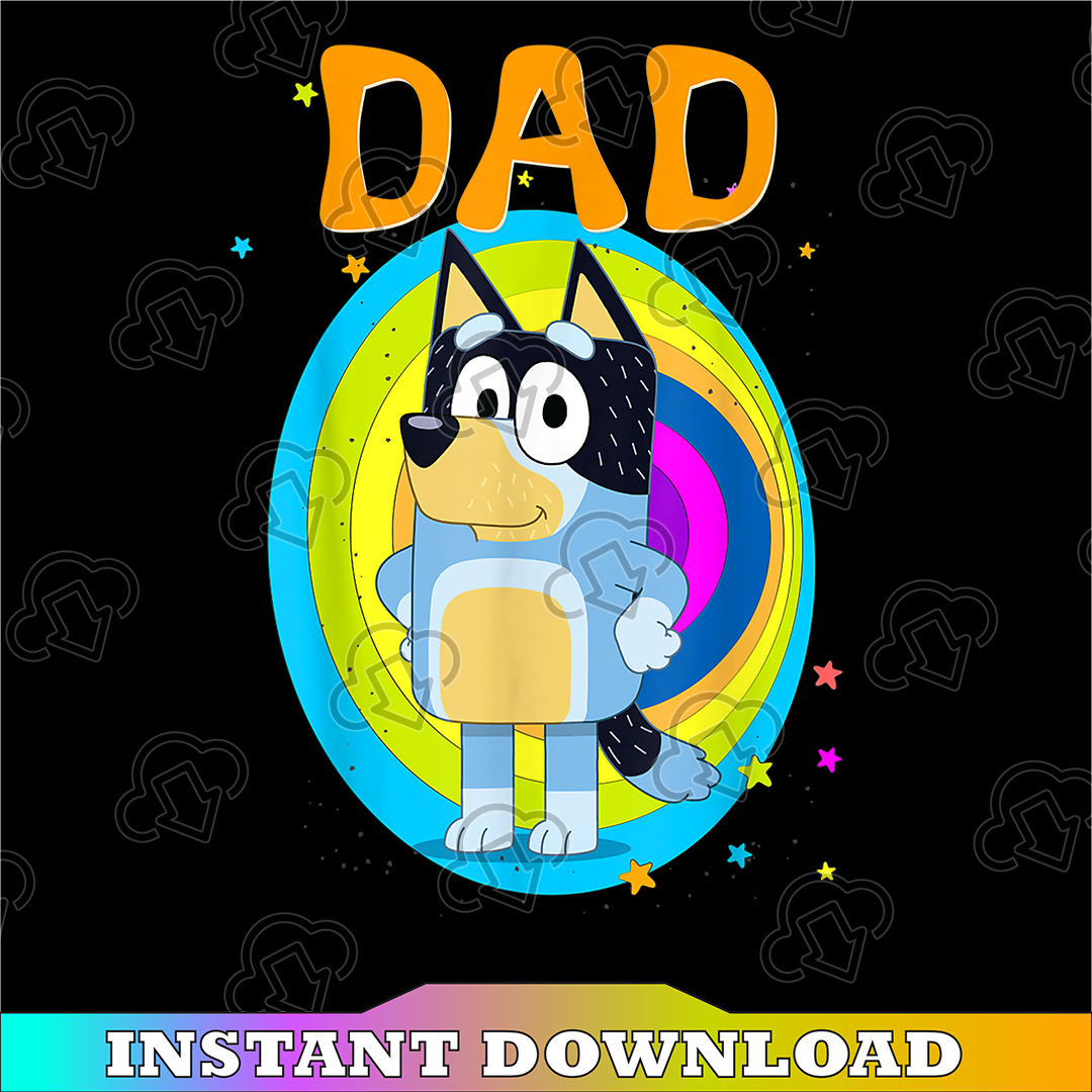 Bluey Dad Lover Forever PNG, Bluey Dad, Bluey, Father's Day | Inspire ...