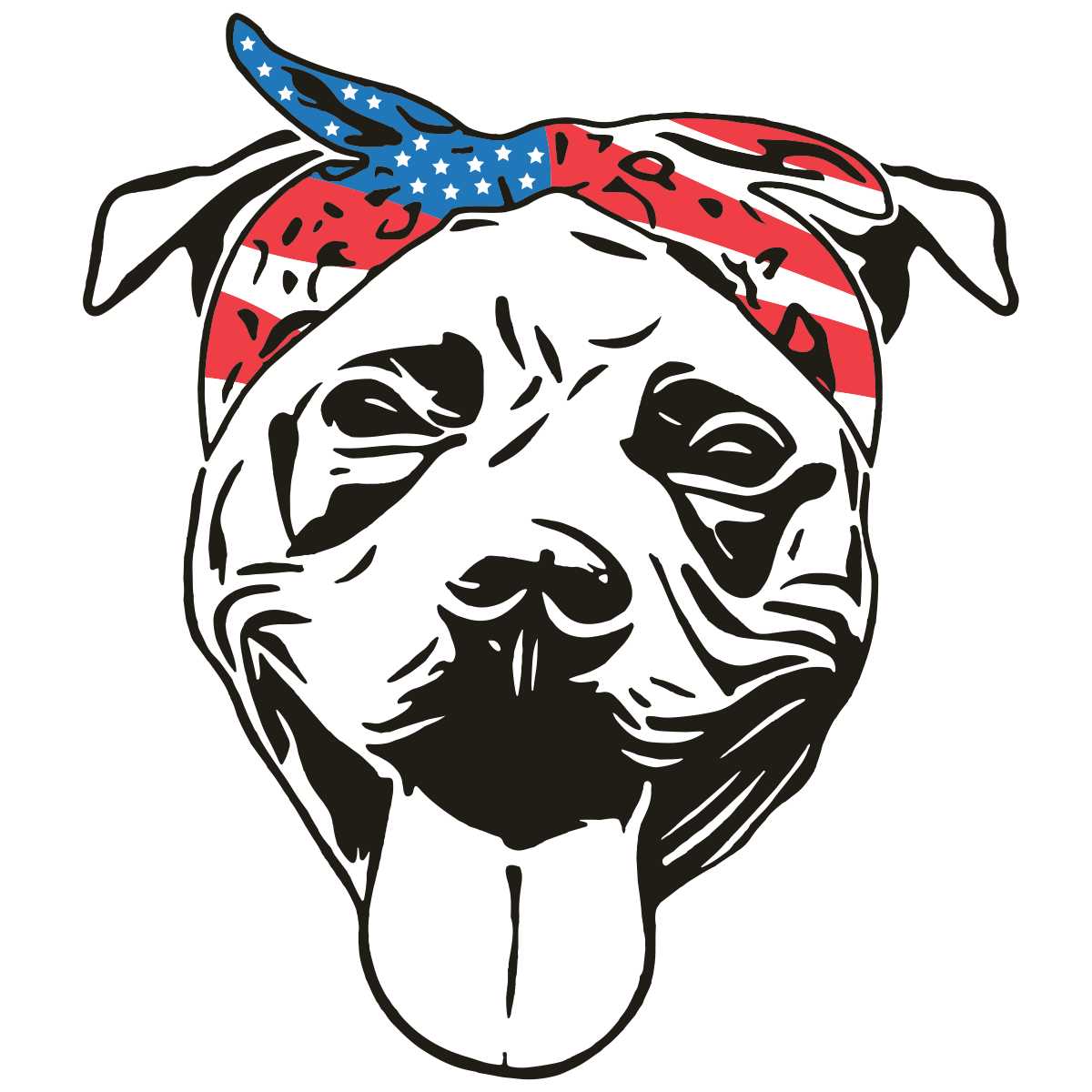 Pitbull Dog Usa Flag, Pitbull Svg, Pitbull Gift Svg, Indepen | Inspire ...
