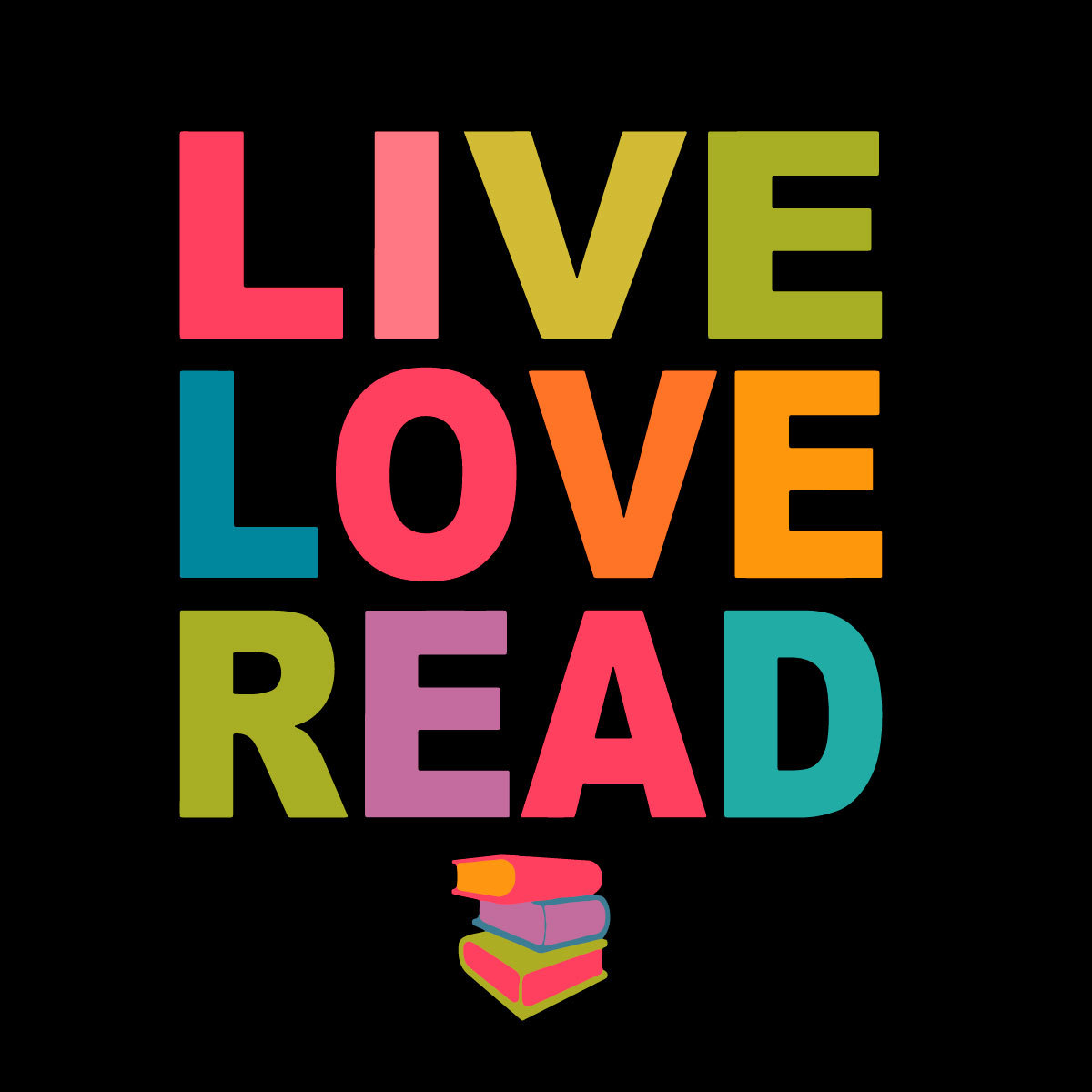 Live Love Read Love Vector Gift For Librarian Svg, Shirt For - Inspire ...