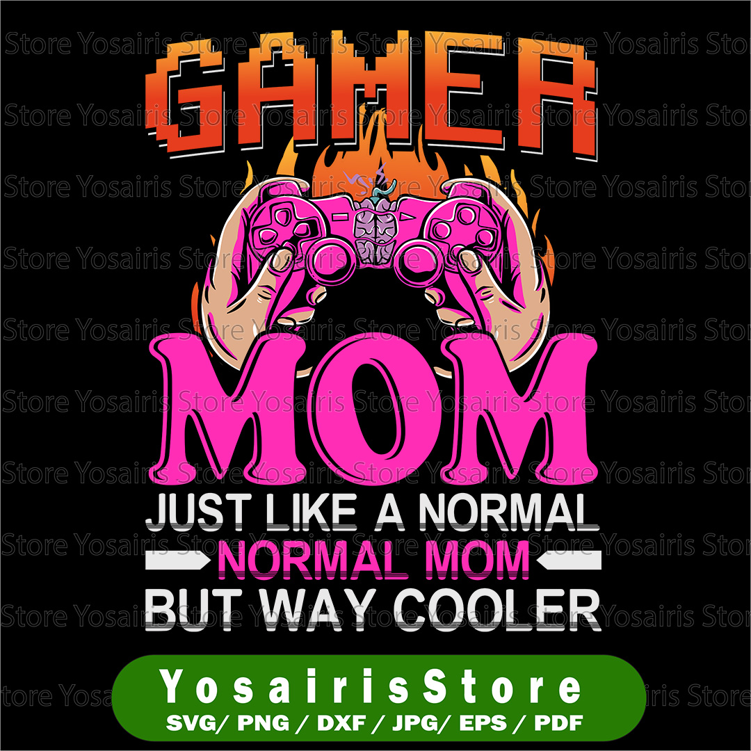 Gamer Mom PNG | video games PNG | design download | digital | Inspire ...