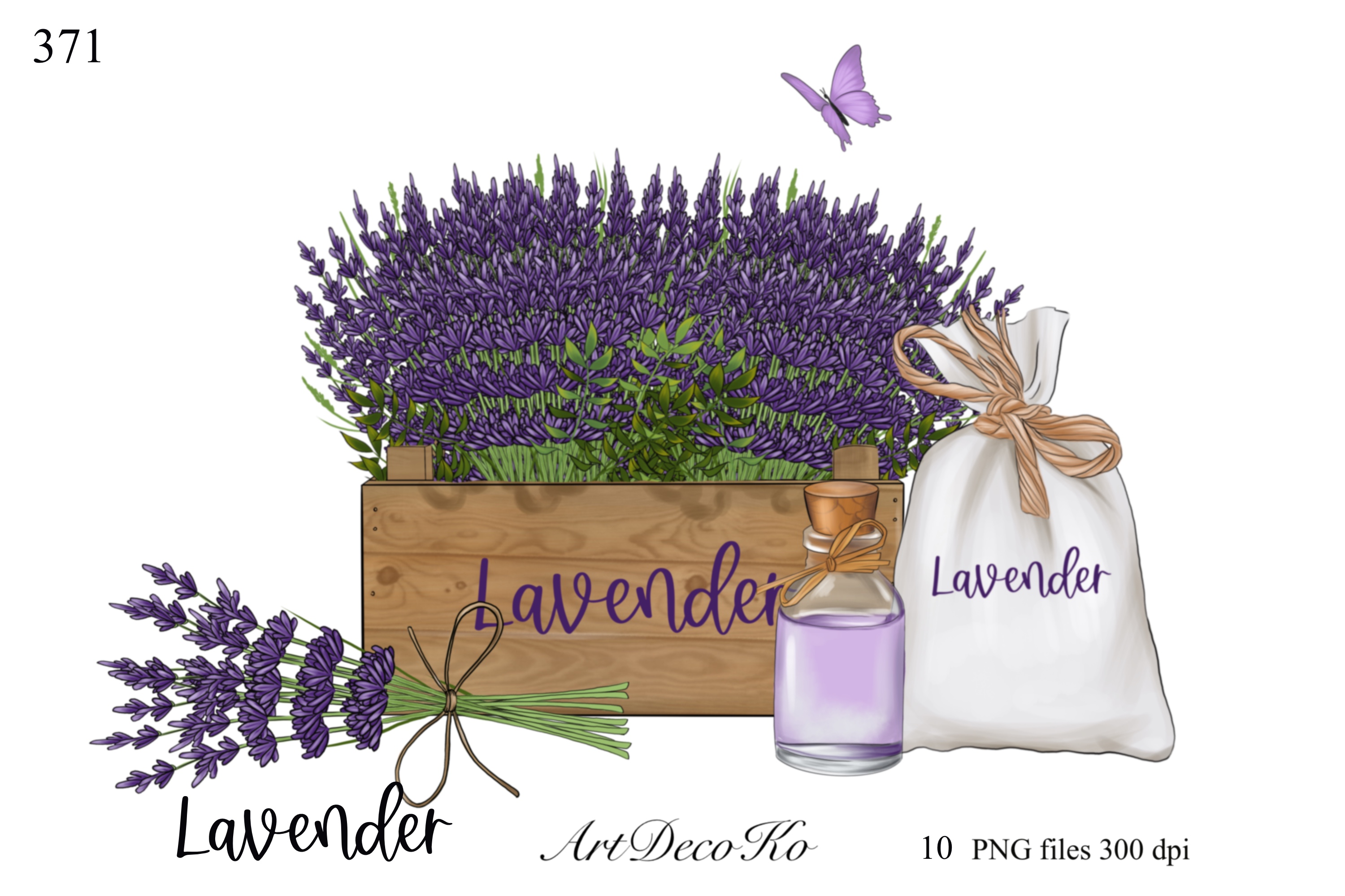 Lavender clipart set | Inspire Uplift