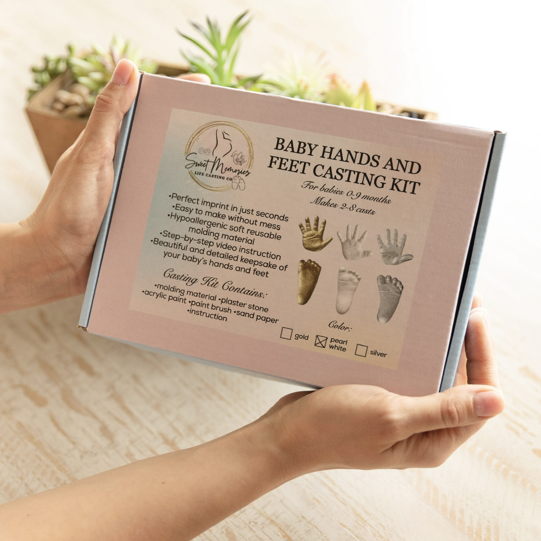 Baby hands and feet casting kit for babies 0-9 months old, m | Inspire ...