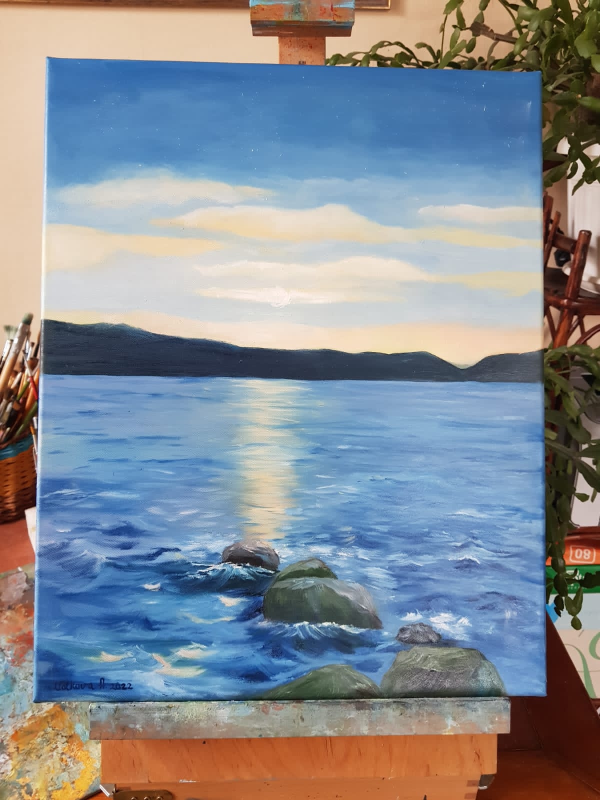 Ocean Painting Original Art Ocean Wall Art Oil Painting Sea | Inspire ...