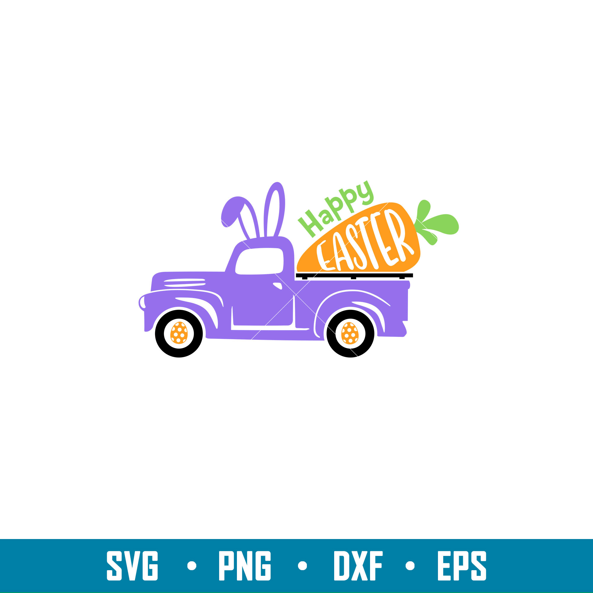 Happy Easter Truck with Carrot, Happy Easter Truck with Carr | Inspire ...