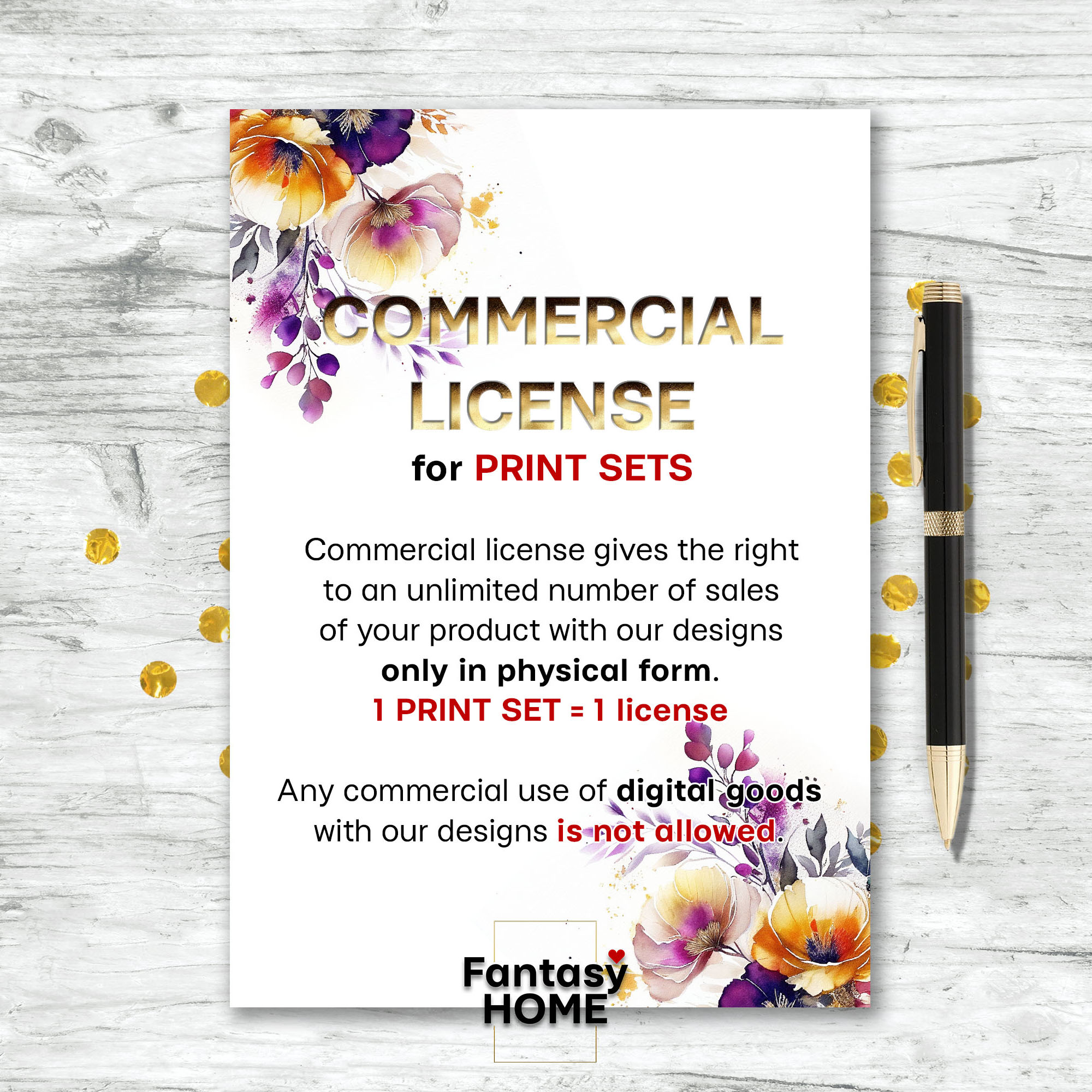 Commercial license for print set | Inspire Uplift