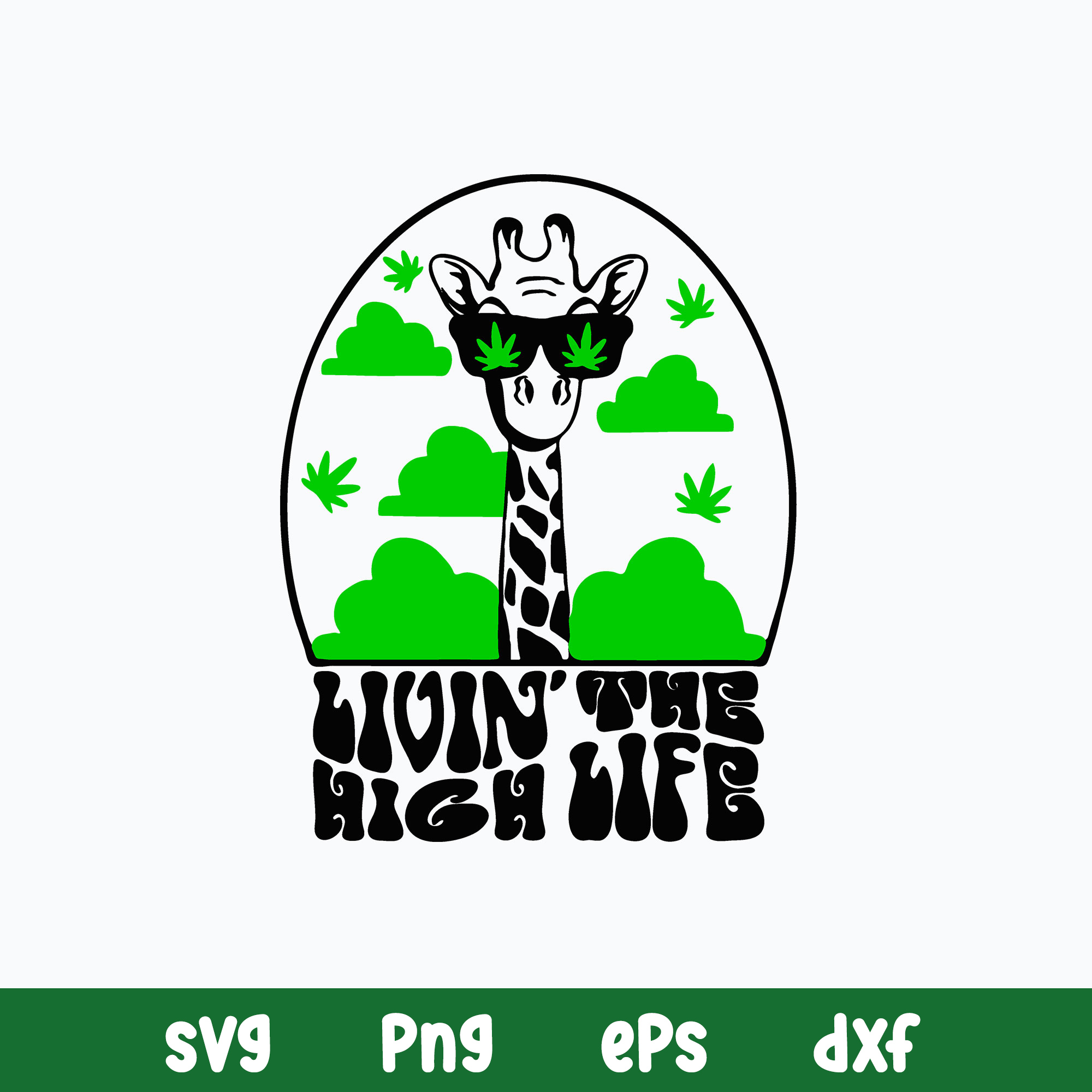 Livin_ the High Life Funny 420 Svg, Funny Animal Svg, Png Dx - Inspire ...