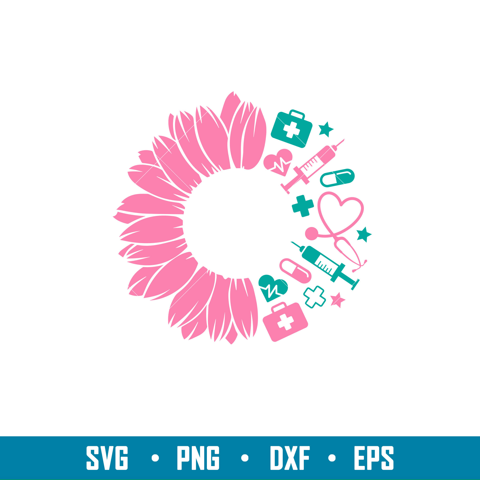 Nurse Sunflower, Nurse Sunflower Svg, Starbucks Svg, Coffee | Inspire ...