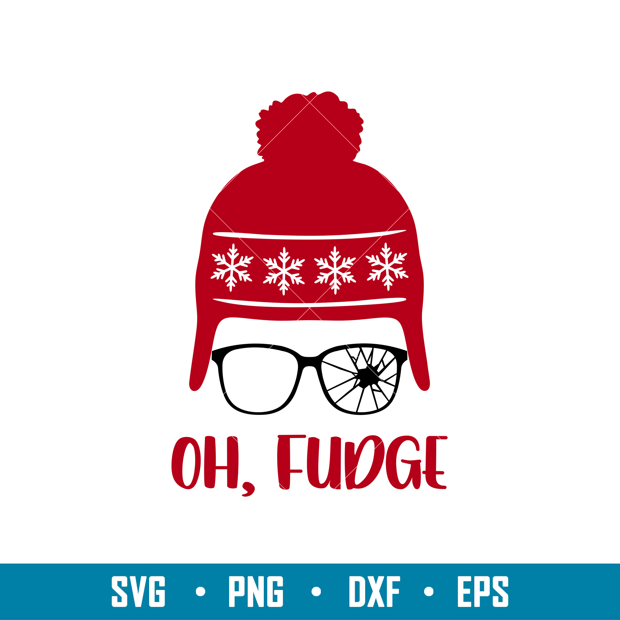 Oh Fudge, Oh, Fudge Svg, Merry Christmas Svg, Winter Hat Svg | Inspire ...