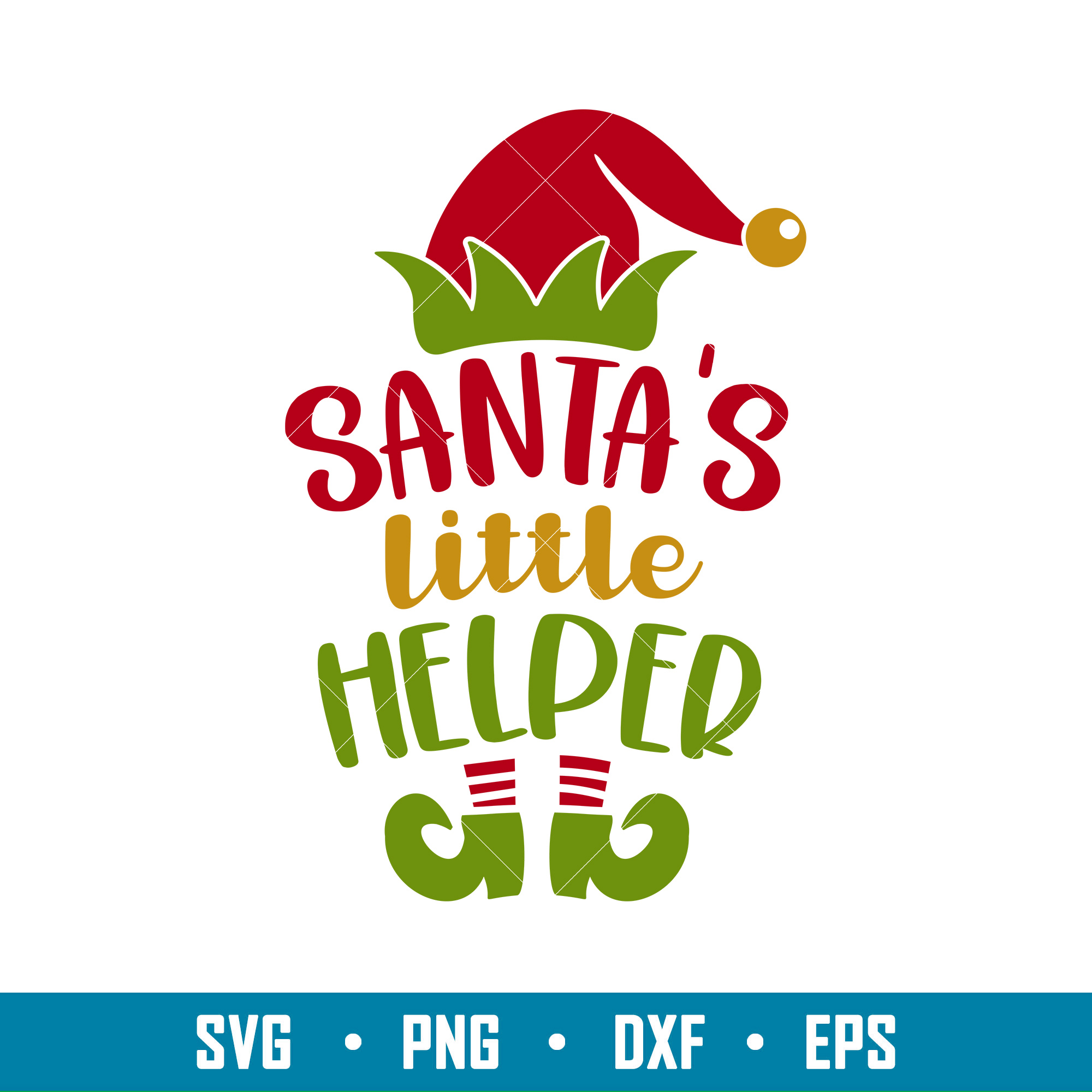 Santas Little Helper, Santas Little Helper Svg, Santa Claus | Inspire ...