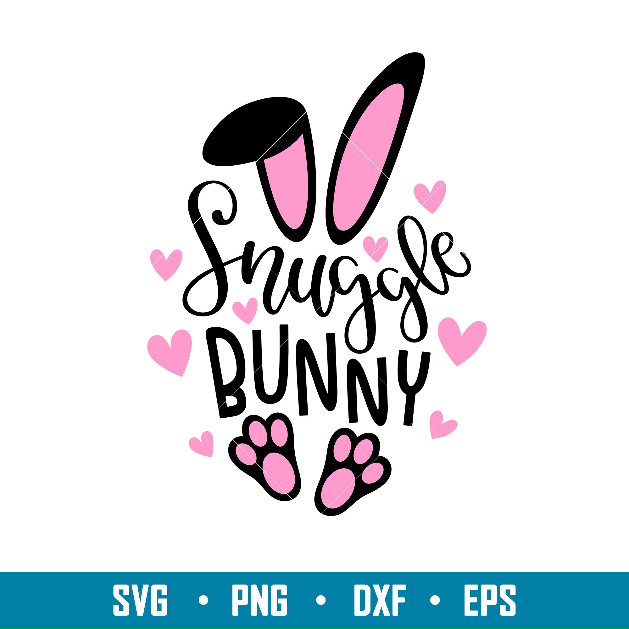 Snuggle Bunny, Snuggle Bunny Svg, Happy Easter Svg, Easter e | Inspire ...