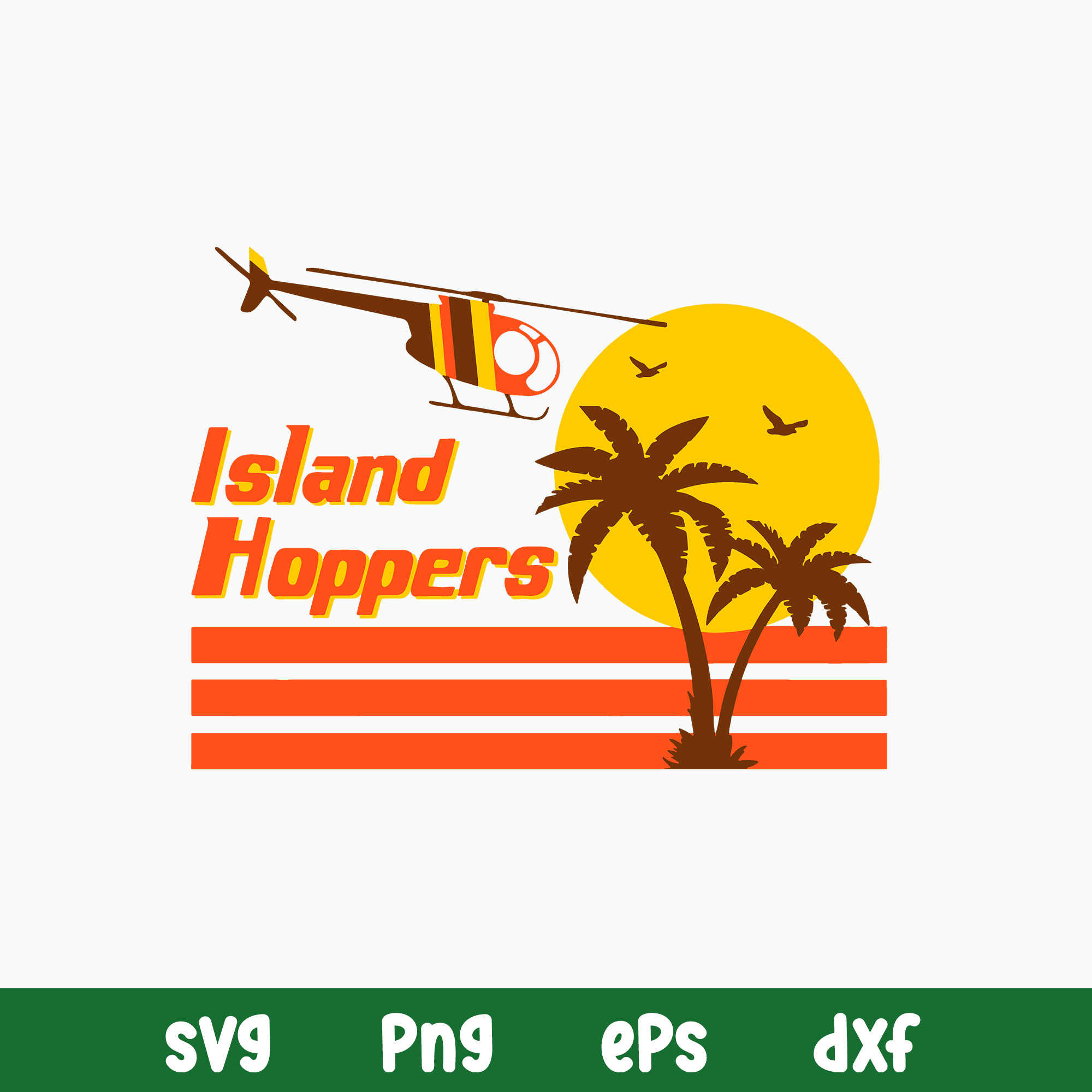 Magnum PI Island Hoppers Svg, Png Dxf Eps File | Inspire Uplift