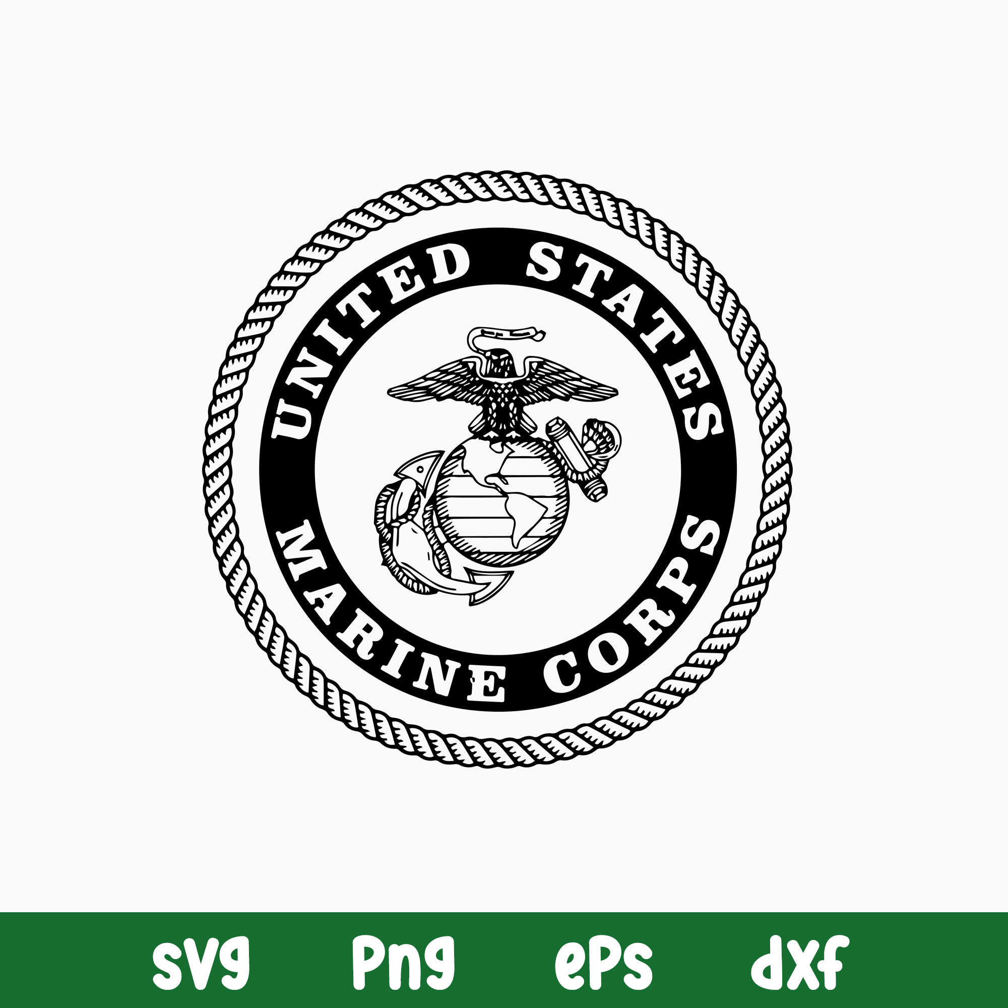 Marine Corp Globe and Anchor seal Svg, Png Dxf Eps File | Inspire Uplift