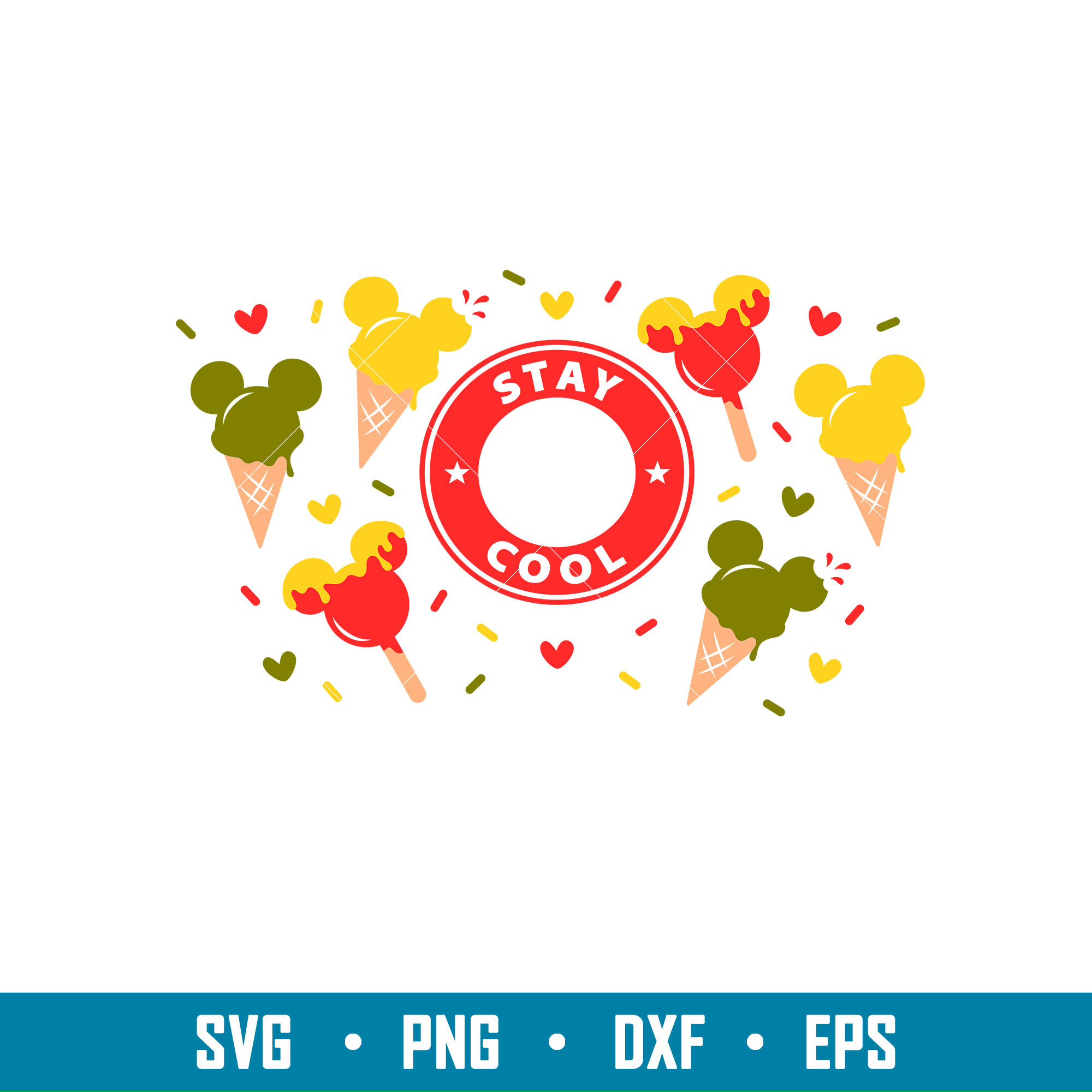 Stay Cool Full Wrap, Stay Cool Mickey Ice Cream Full Wrap Sv | Inspire ...