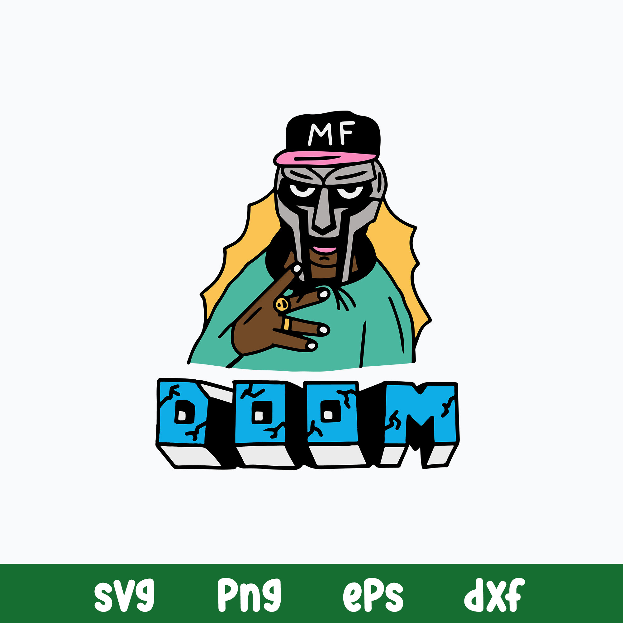 MF Doom Svg, MF Rapper Svg, Music Lover Rap Hip Hop Svg, Png | Inspire ...