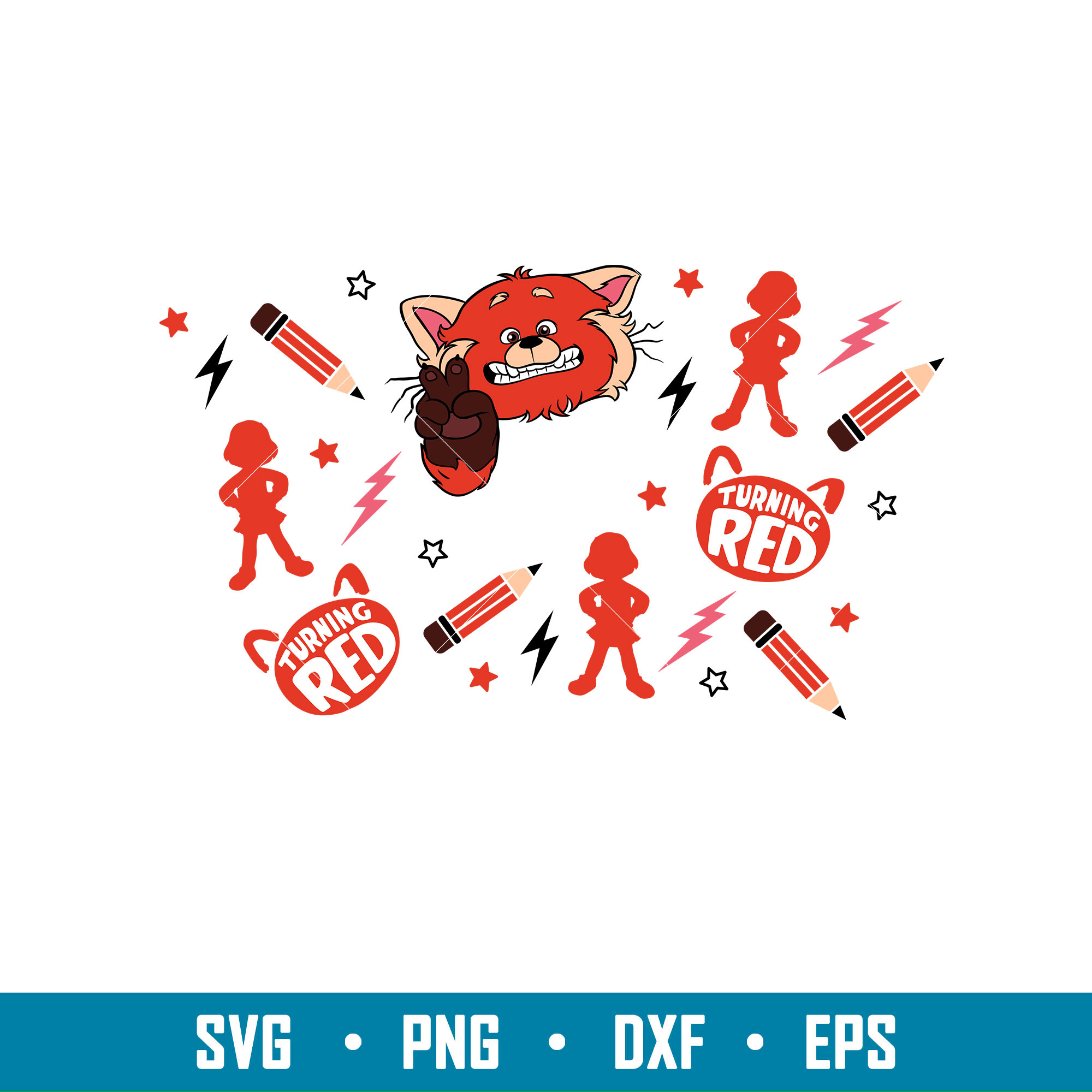 Turning Red Full Wrap, Turning Red Full Wrap Svg, Starbucks | Inspire ...