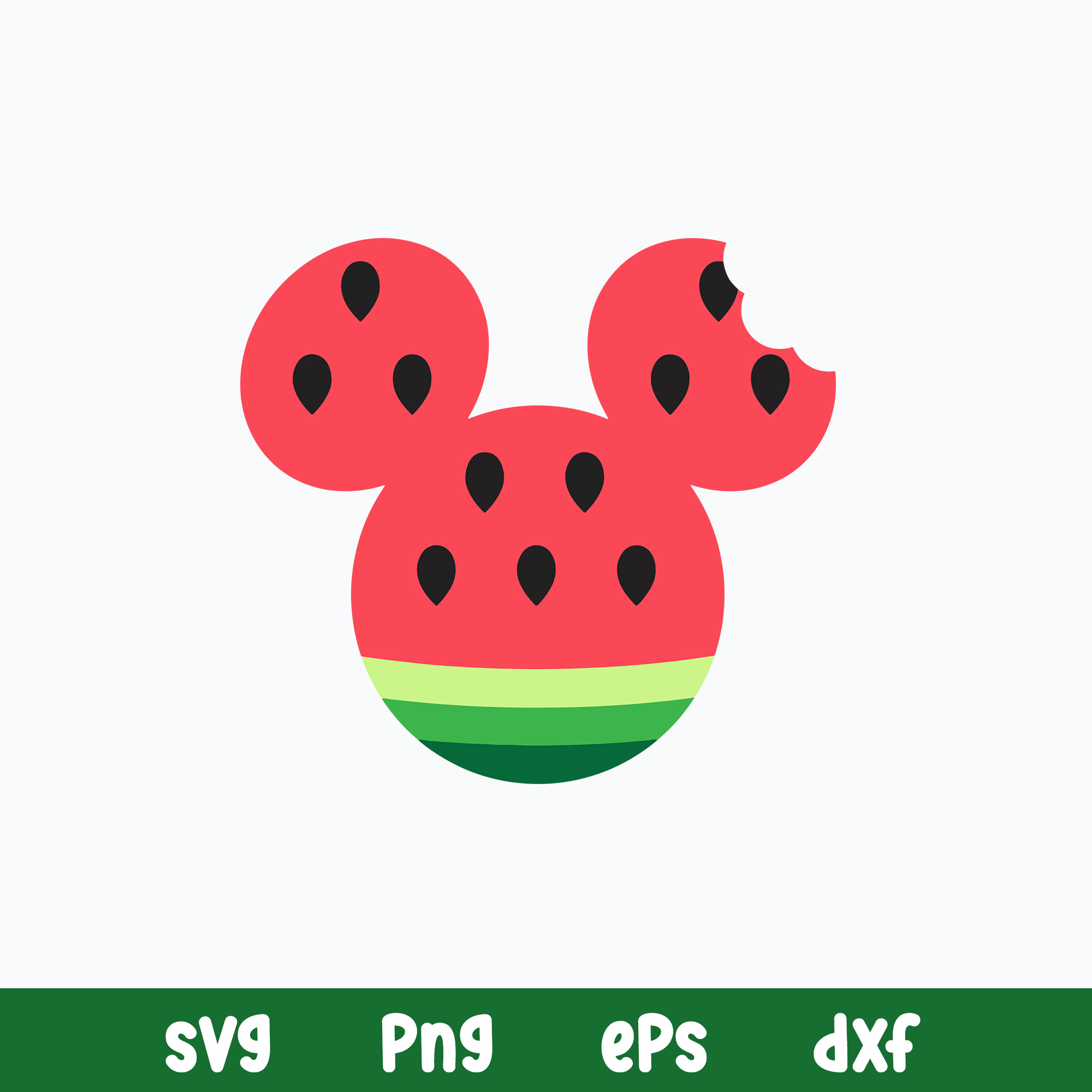 Mouse Head Watermelon Svg, Mickey Mouse Svg, Png Dxf Eps Fi | Inspire ...