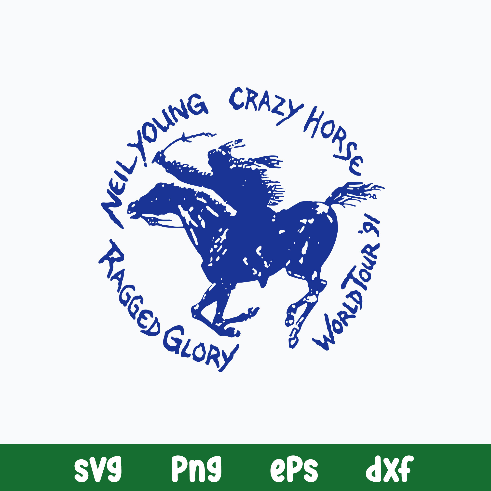 Neil Young Crazy Horse On Tour Svg, Horse Svg, Music Svg, Pn - Inspire ...